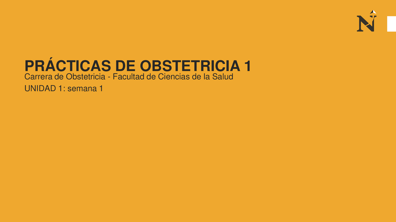 OBSTRICIA PRIMER CICLO | Diapositivas de Obstetricia | Docsity
