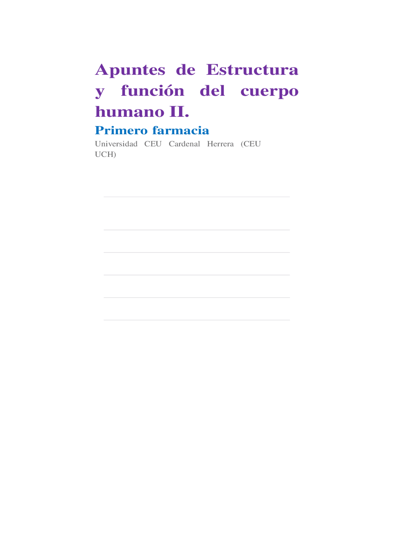 Apuntes Estructura Y Función 2 Sangre Apuntes De Farmacia Docsity