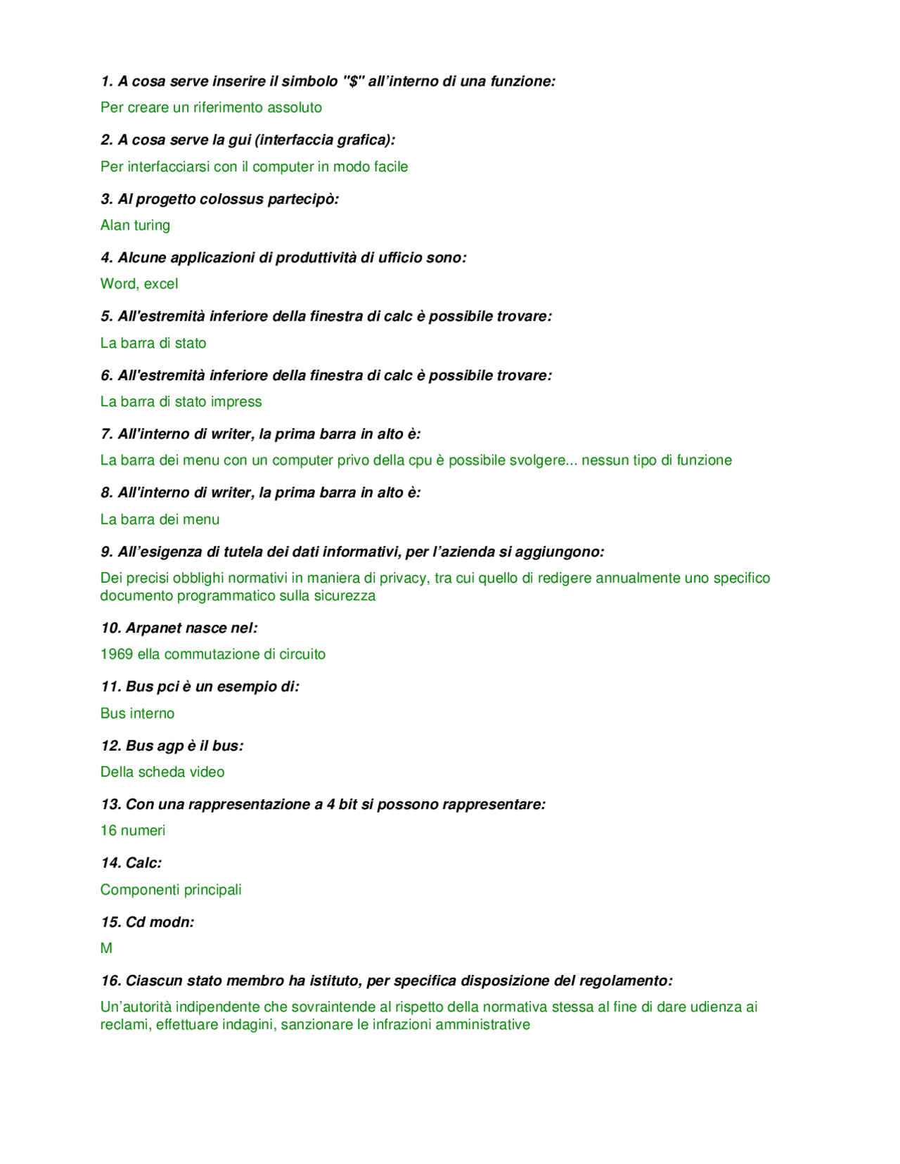 Paniere Abilita Informatiche E Telematiche L14 Scienze Giuridiche