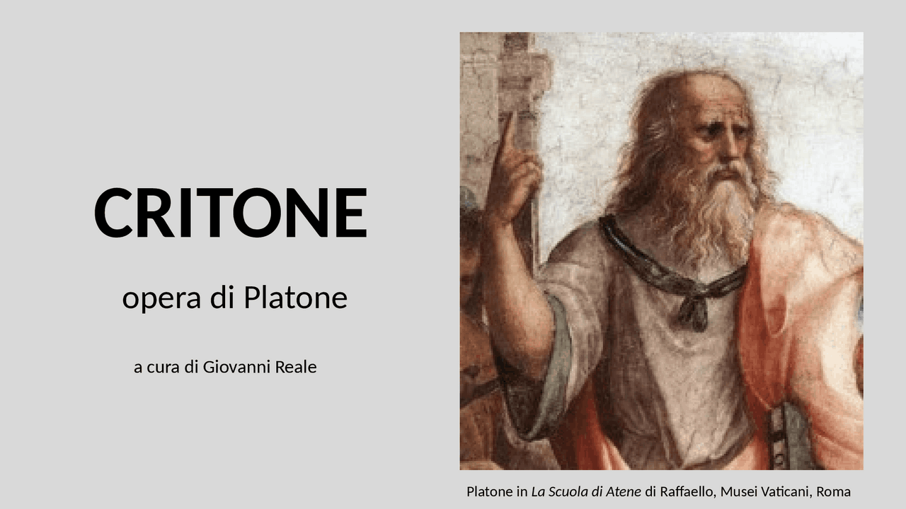Platone Critone Power Point Slide Di Filosofia Docsity
