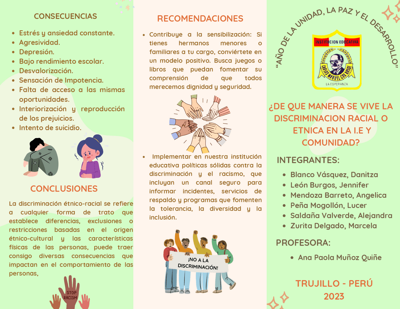La discriminación racial causas y consecuencias | Esquemas y mapas ...