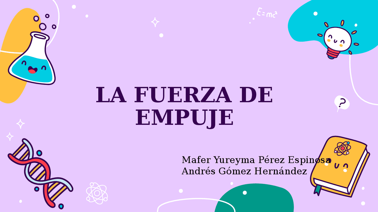 Qué es la fuerza de empuje | Esquemas y mapas conceptuales de Mecánica ...