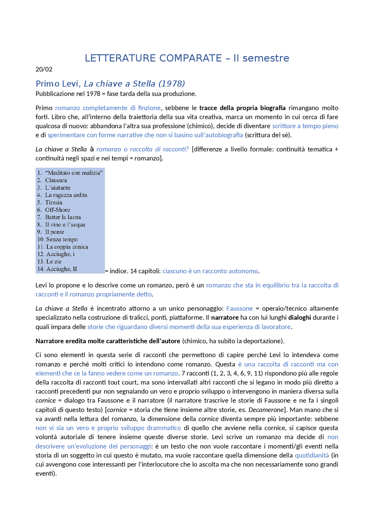 Letterature comparate (II semestre 2022/23) | Appunti di Letterature ...