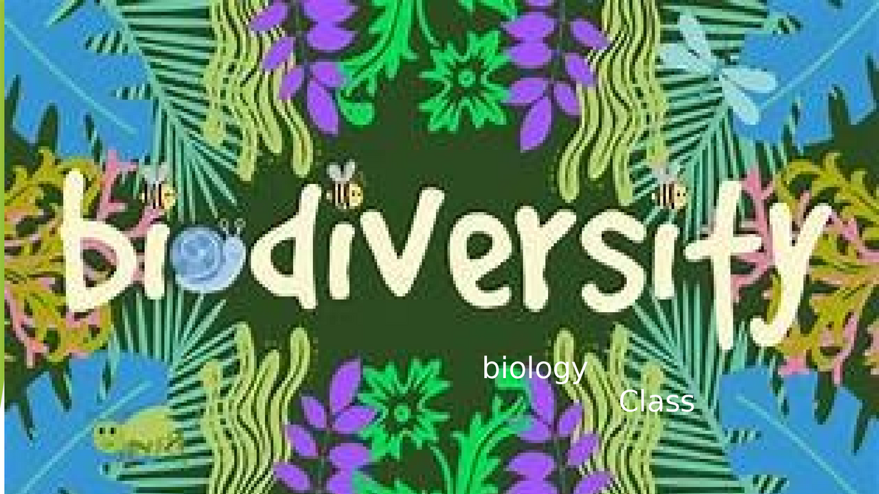 Biodiversity Biology/Environmental science presentation | Slides ...