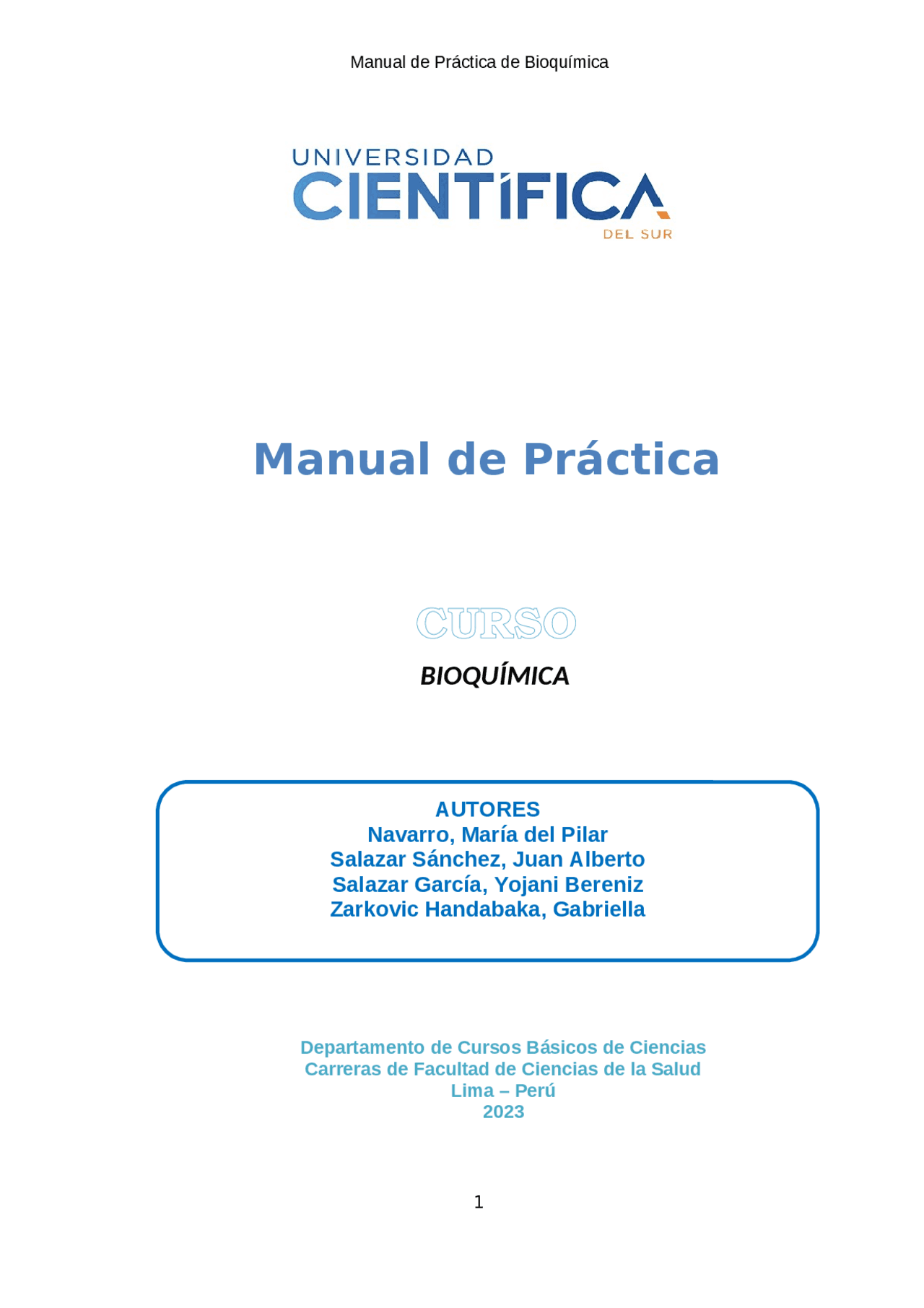 Guía bioquímica manual de laboratorio | Guías, Proyectos ...