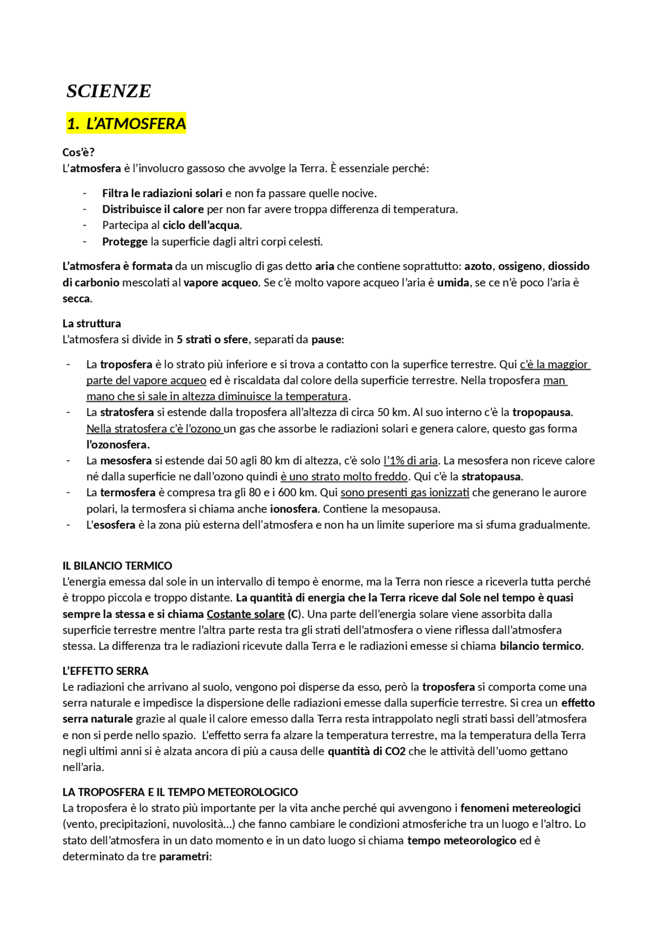 Appunti Di Scienze Scuola Superiore Appunti Di Scienze Della Terra
