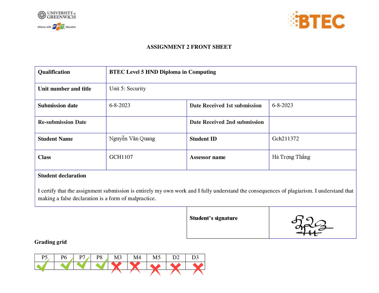 Assignment 2 1623 Pass Assignments Information Technology Docsity