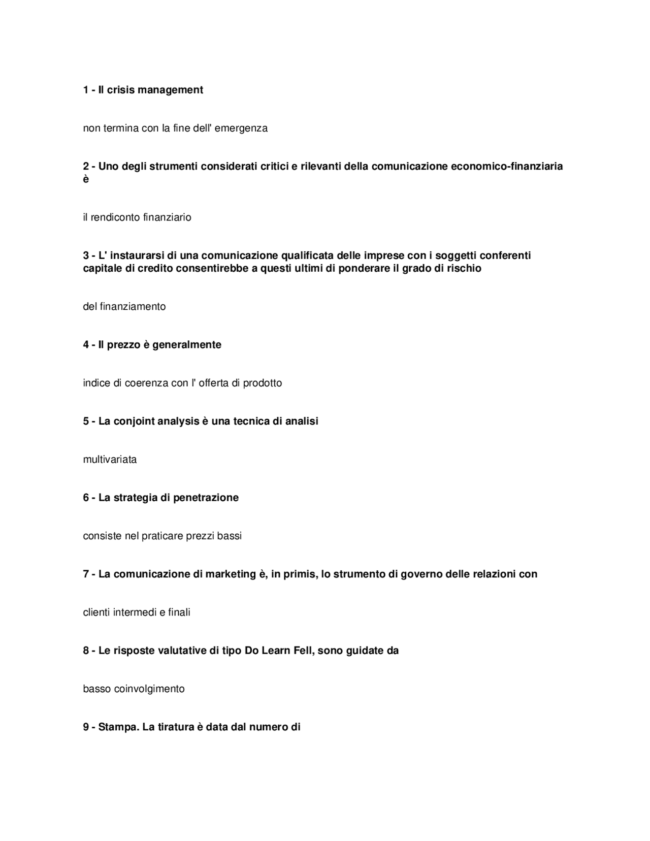 Strategia E Comunicazione Di Impresa L 31 Informatica Per Le Aziende