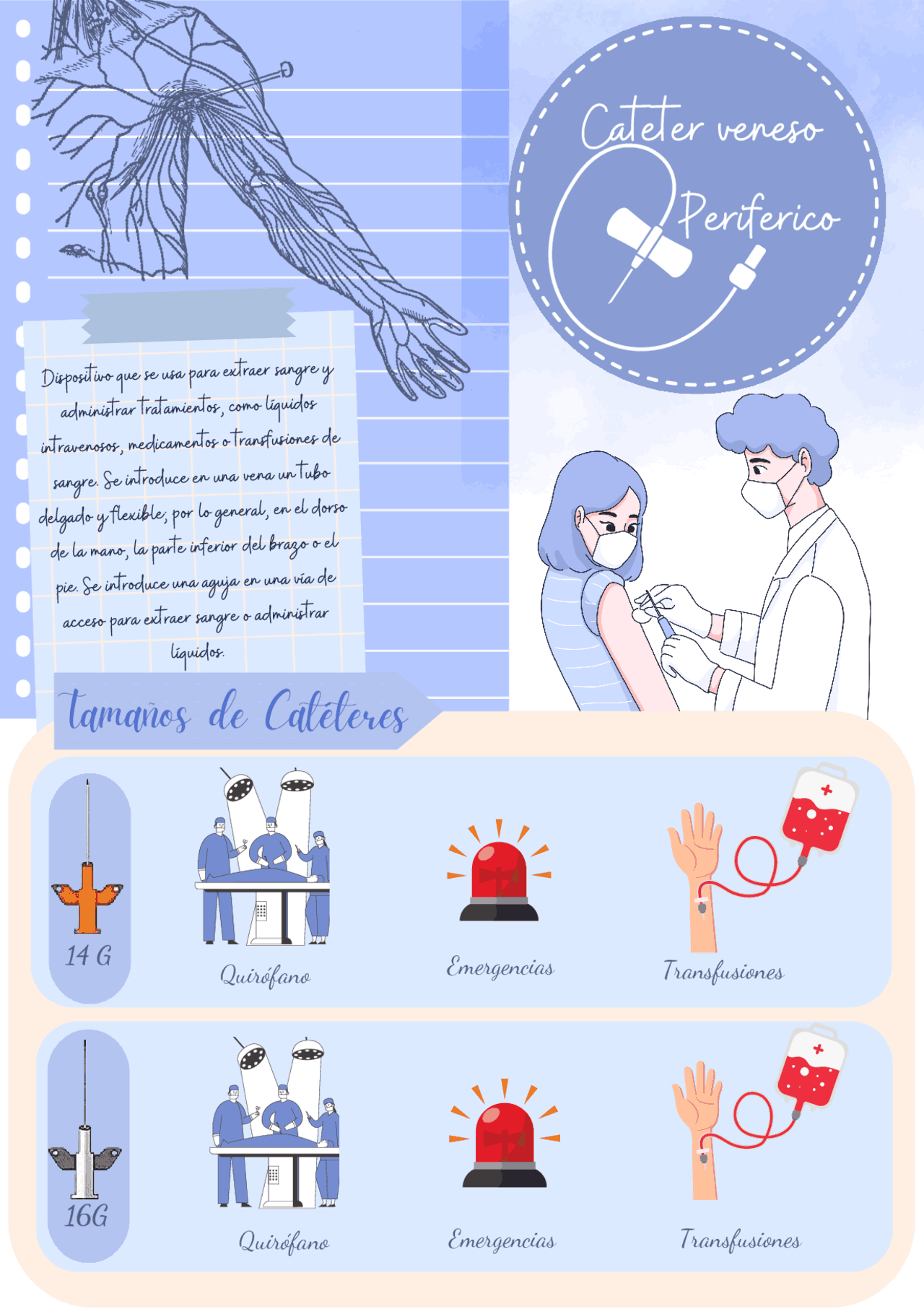 Tamaños de abocat hospitalarios | Apuntes de Enfermería | Docsity