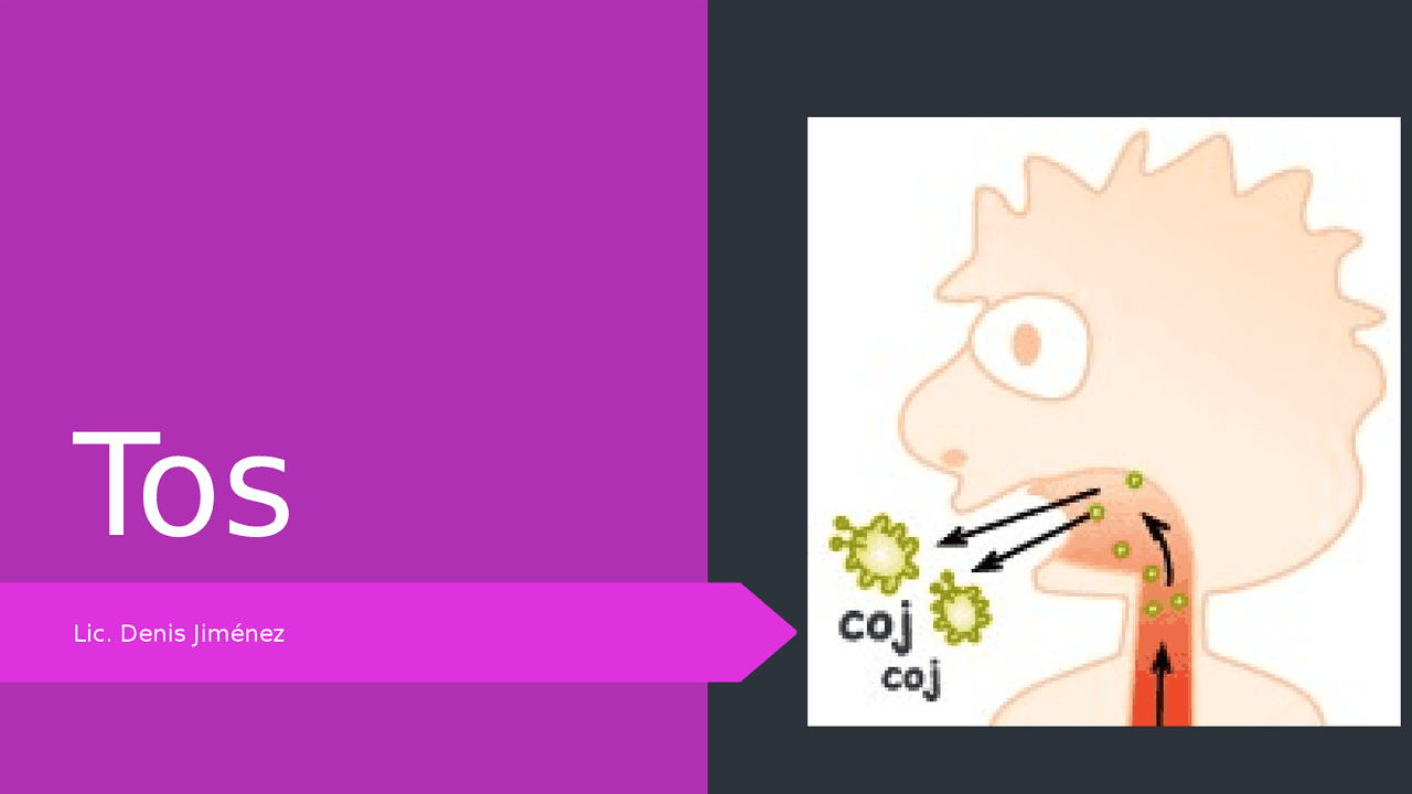 Tema 1: Tos, Fisiología | Resúmenes de Neumología | Docsity