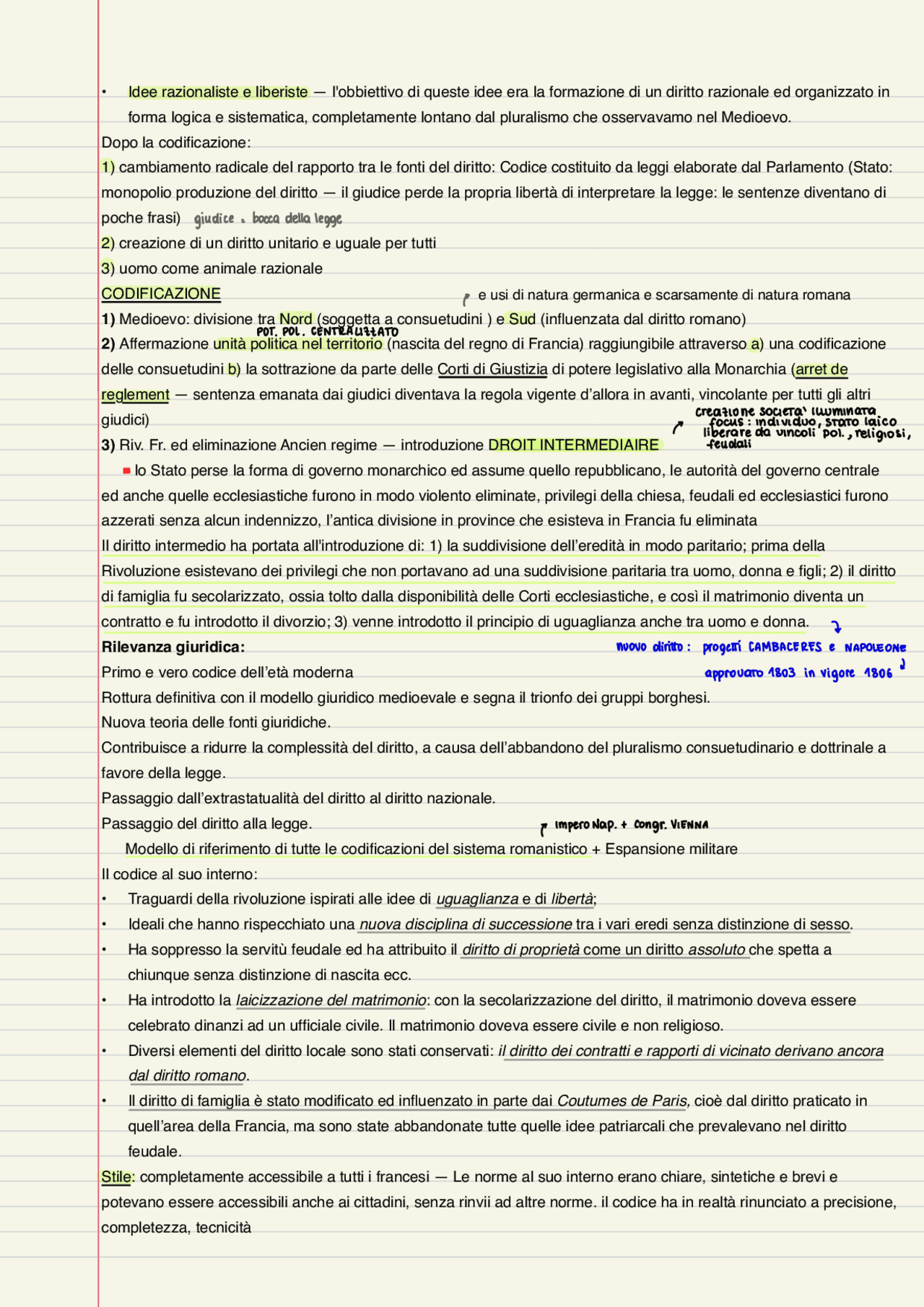 Utile schema per preparare esame | Schemi e mappe concettuali di Diritto Privato Comparato | Docsity