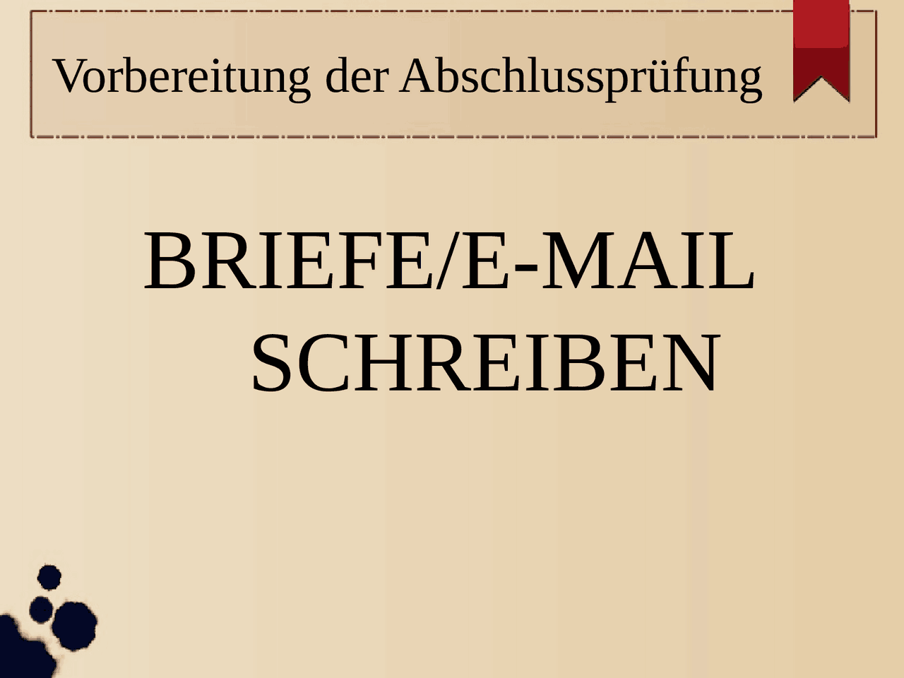 Brief Schreiben Come Scrivere Una Lettera In Tedesco Slide Di