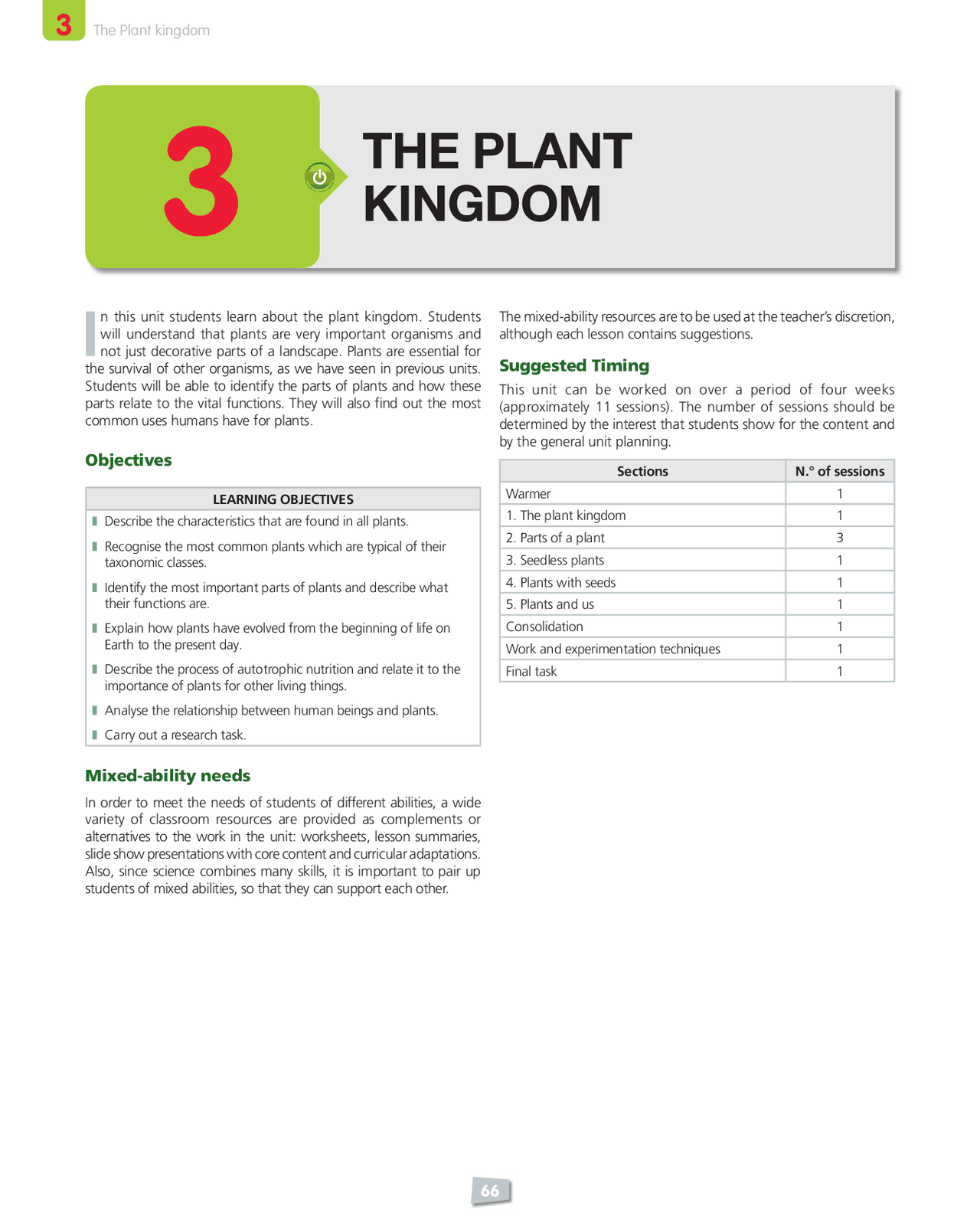 Biology 1 eso inicial bilingual | Resúmenes de Biología | Docsity