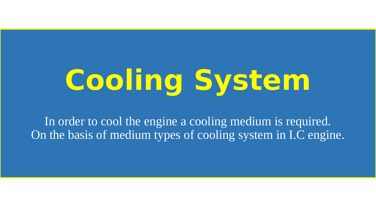 Cooling System of Internal Combustion Engine | Schemes and Mind Maps Automobile Engineering ...