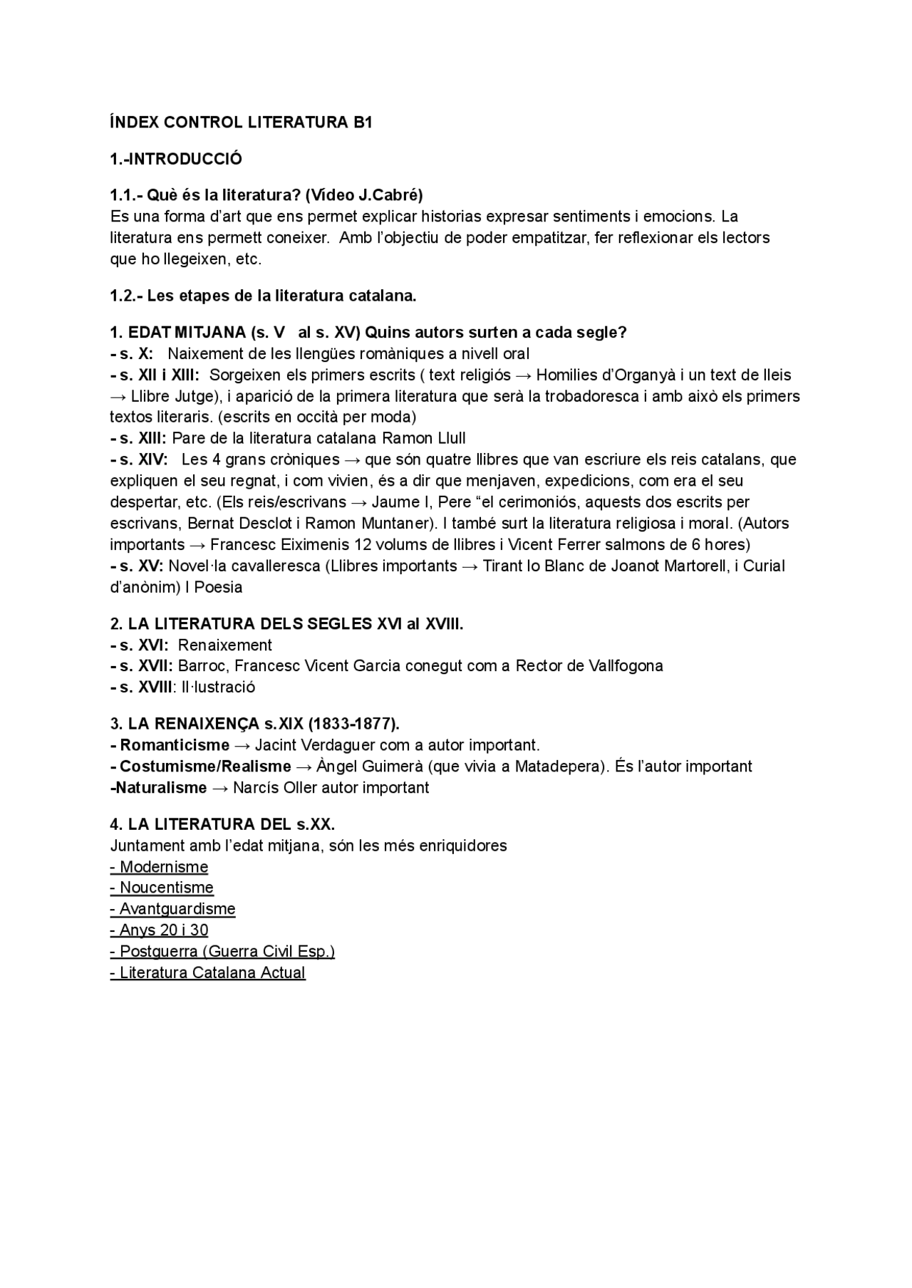 Apuntes Antes De Un Examen Apuntes De Catalán Docsity