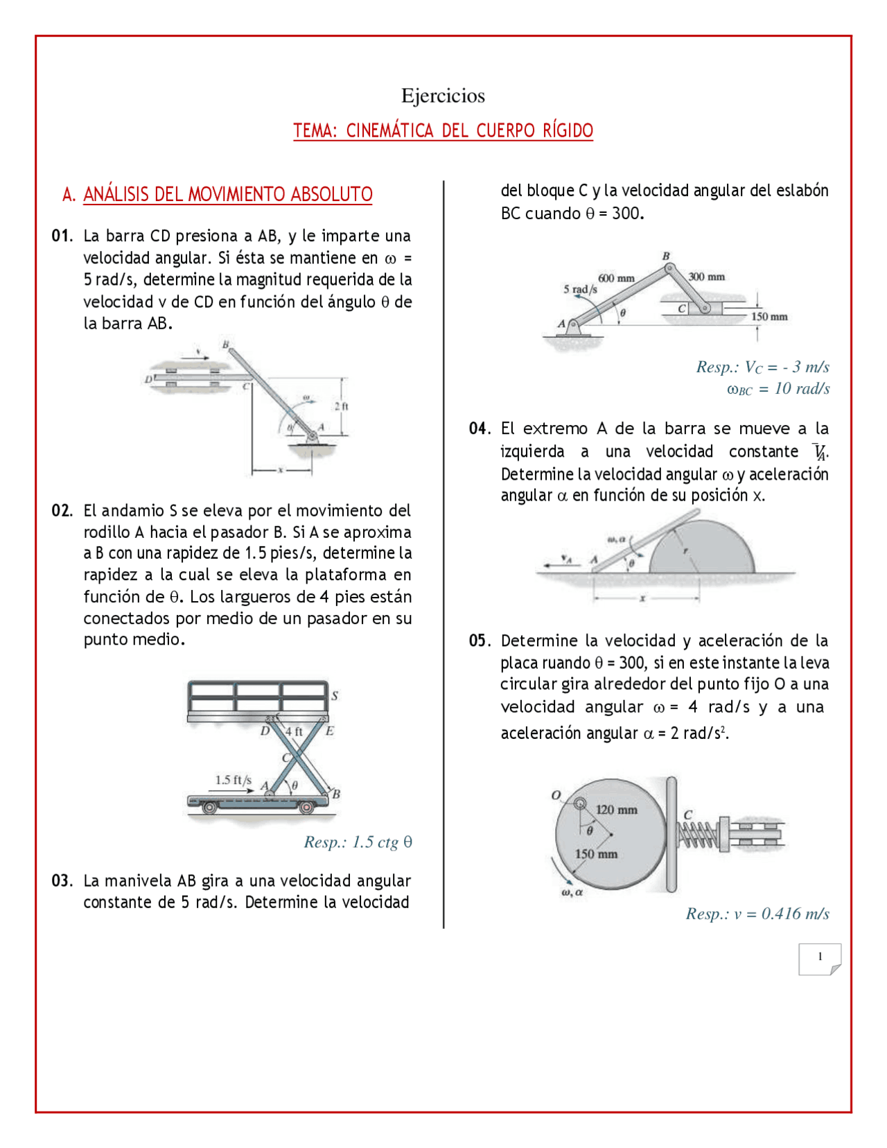 Ejercicios de dinamica | Ejercicios de Dinámica | Docsity