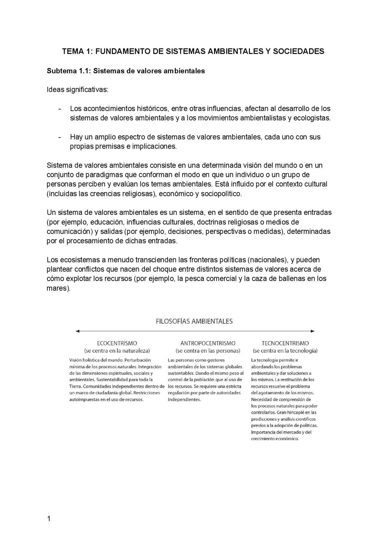 Tema 1 SAS Ib FUNDAMENTO DE SISTEMAS AMBIENTALES Y SOCIEDADES | Apuntes ...