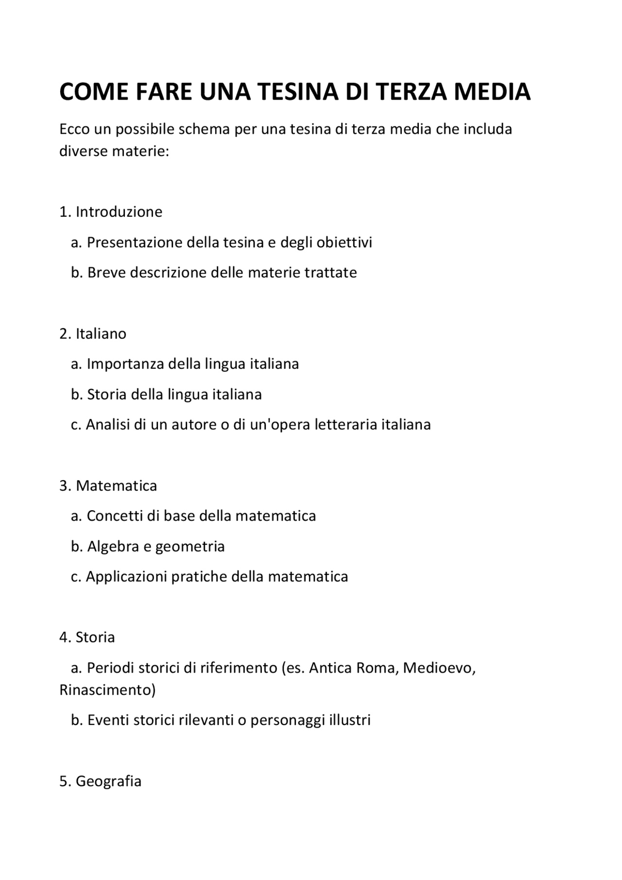Comefareunatesinaditerzamedia Schemi E Mappe Concettuali Di