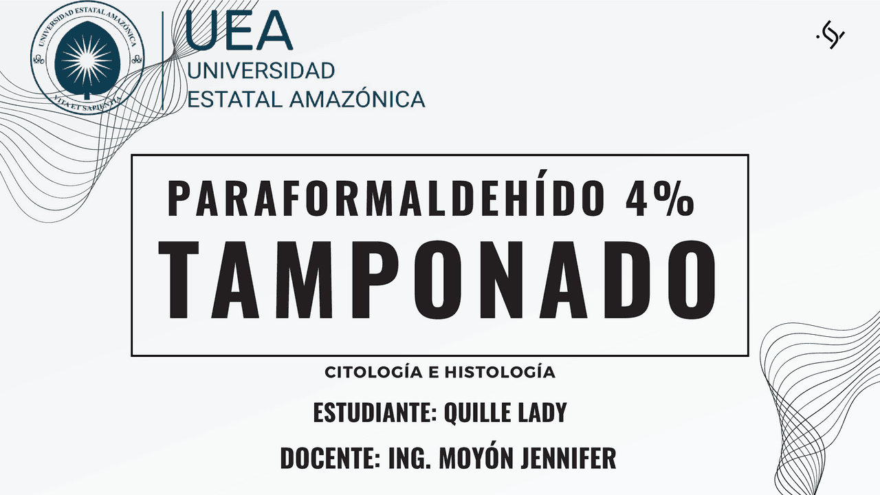 PARAFORMALDEHIDO 4% TAMPONADO | Diapositivas de Citología | Docsity
