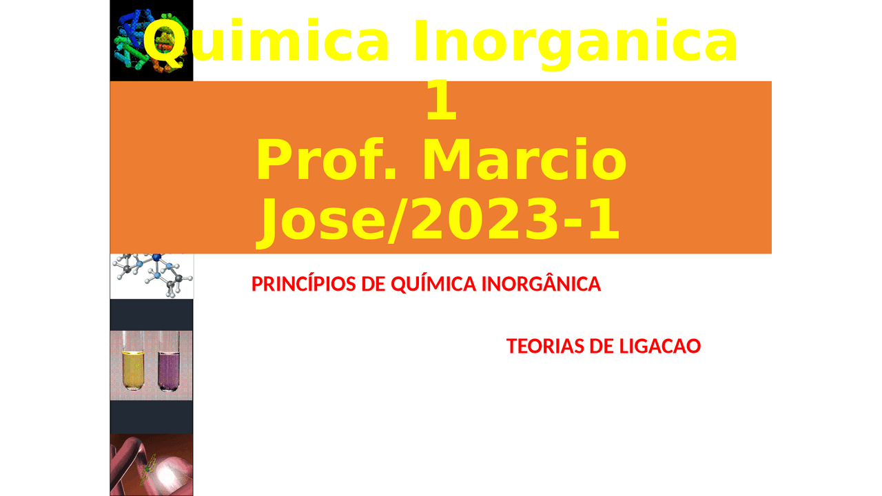 Princípios De Quimica Inorgânica Slides Química Inorgânica Docsity