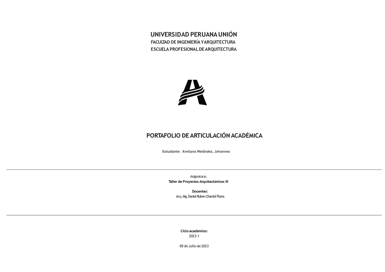Portafolio De Vinculacion Apuntes De Urbanismo Docsity