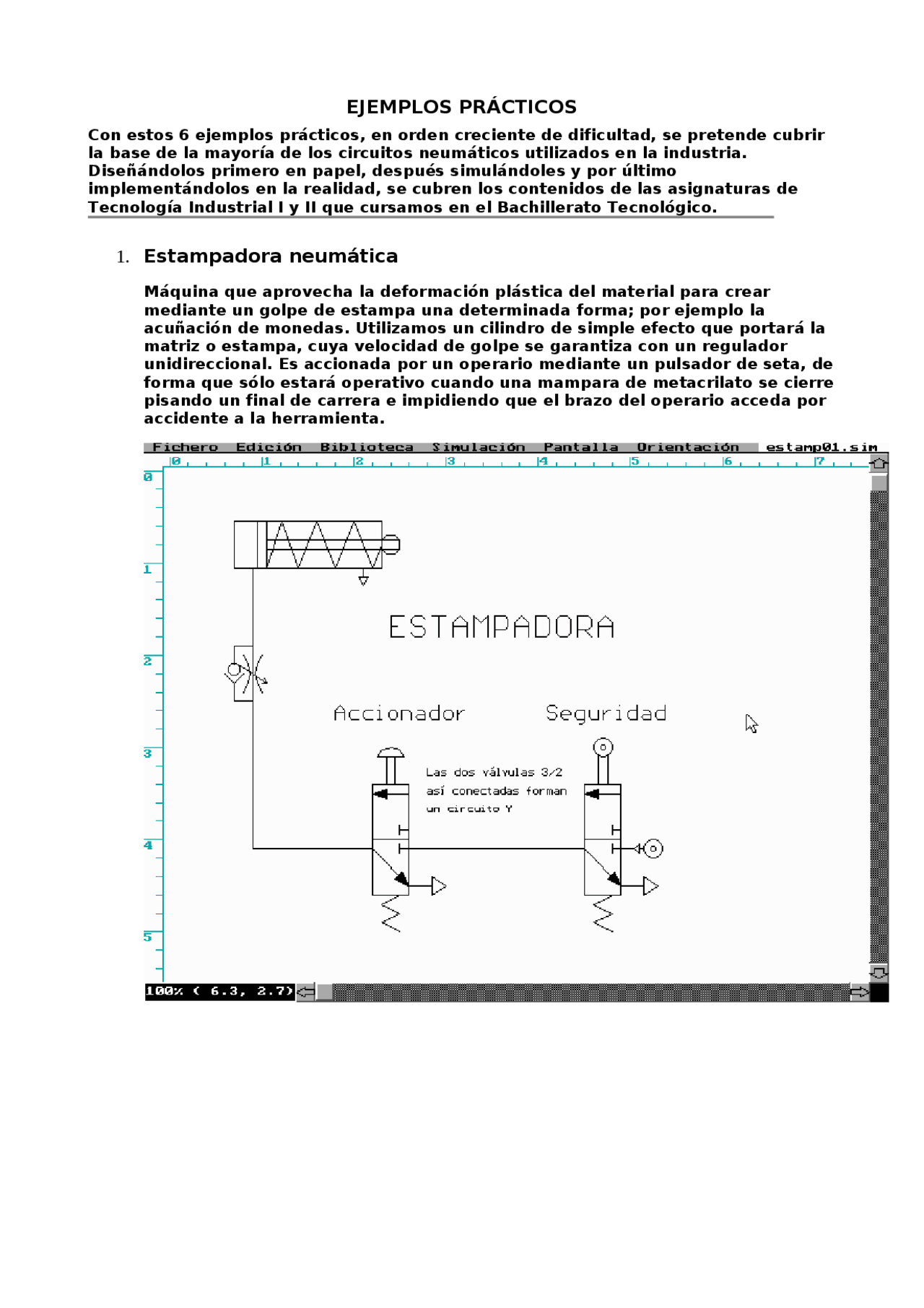 Ejercicios De Neumatica Ejercicios De Neumática Docsity