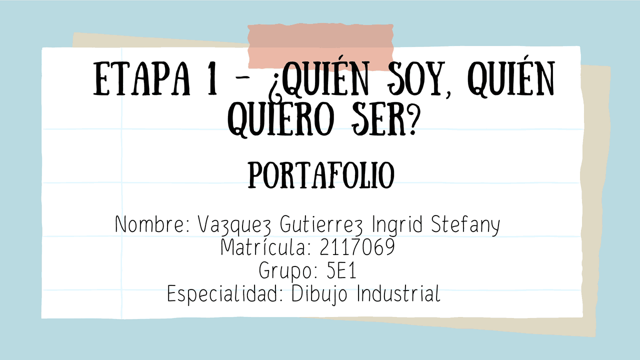 Quien soy y quien quiero ser | Apuntes de Dibujo Técnico | Docsity