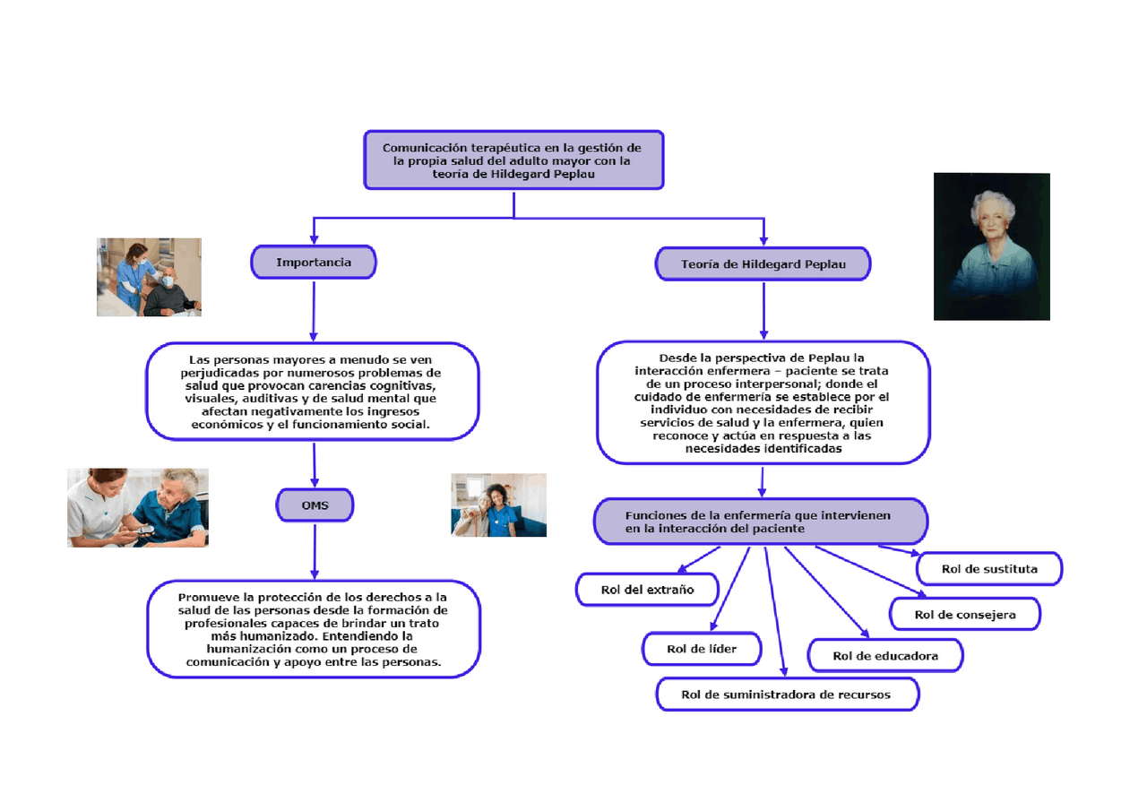 Mapa conceptual de la teoría de peplau | Esquemas y mapas conceptuales ...