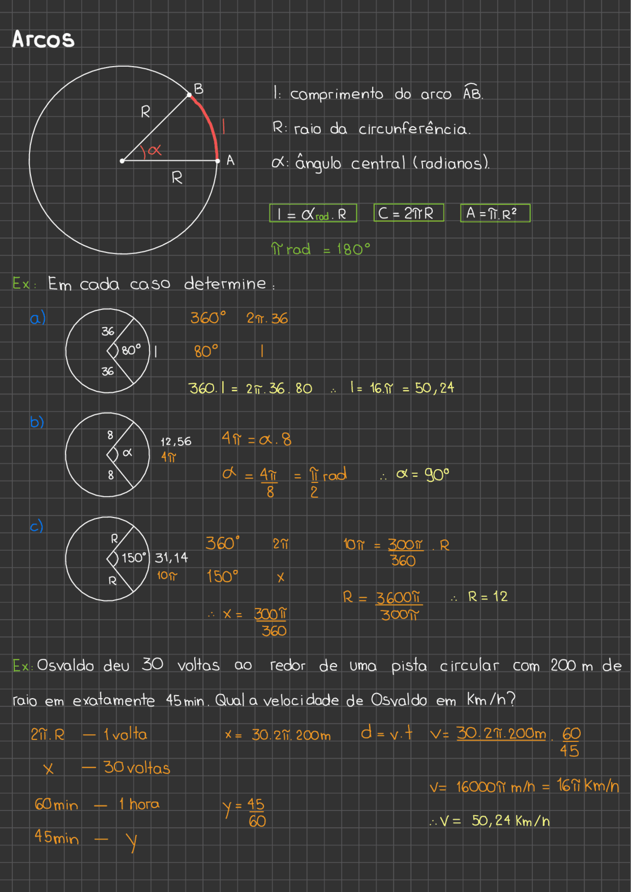 Arcos e Ciclo Trigonométrico (Matemática C 8/21 - ENEM/Vestibulares ...