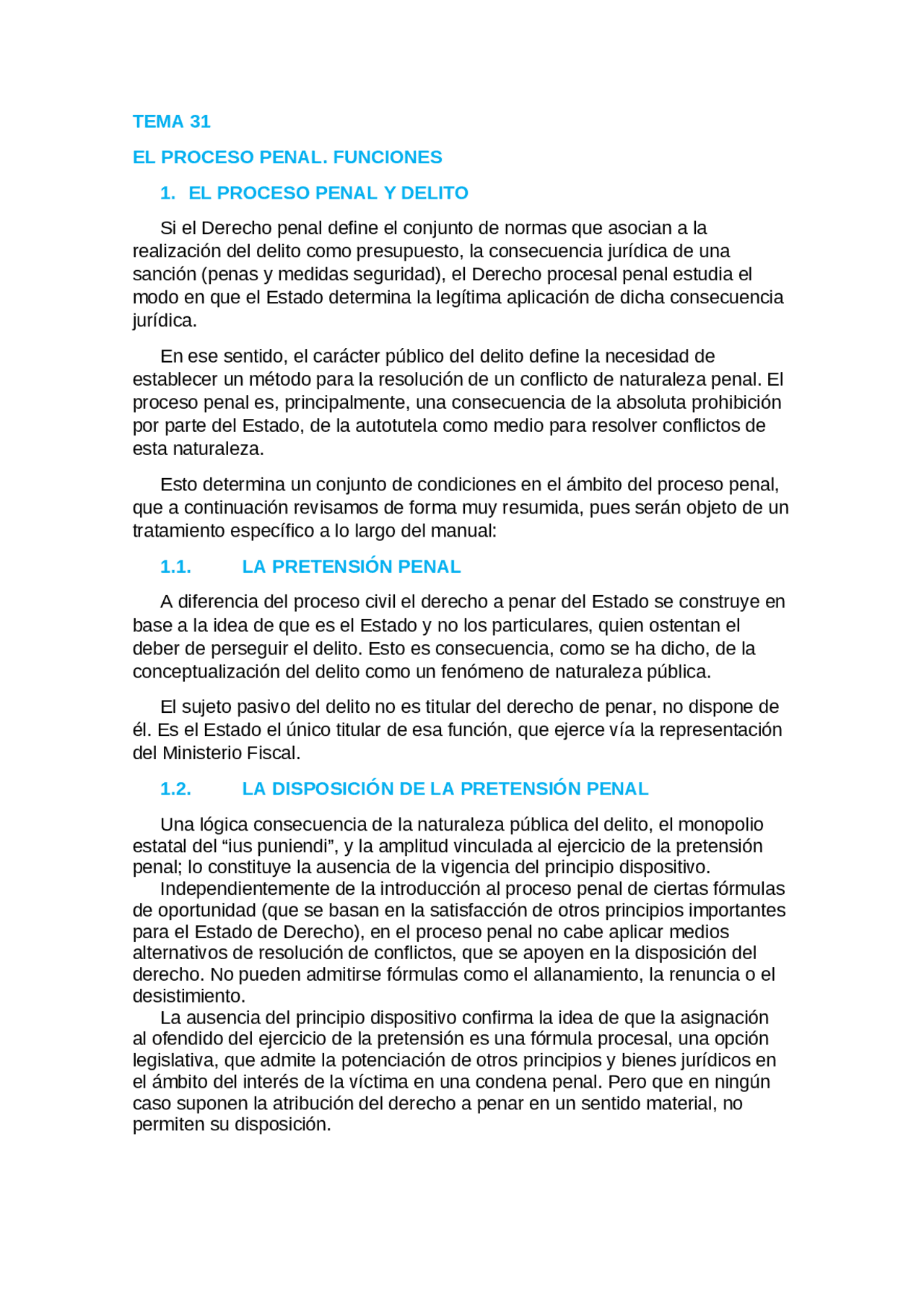 Derecho procesal penal | Esquemas y mapas conceptuales de Derecho Procesal Penal | Docsity