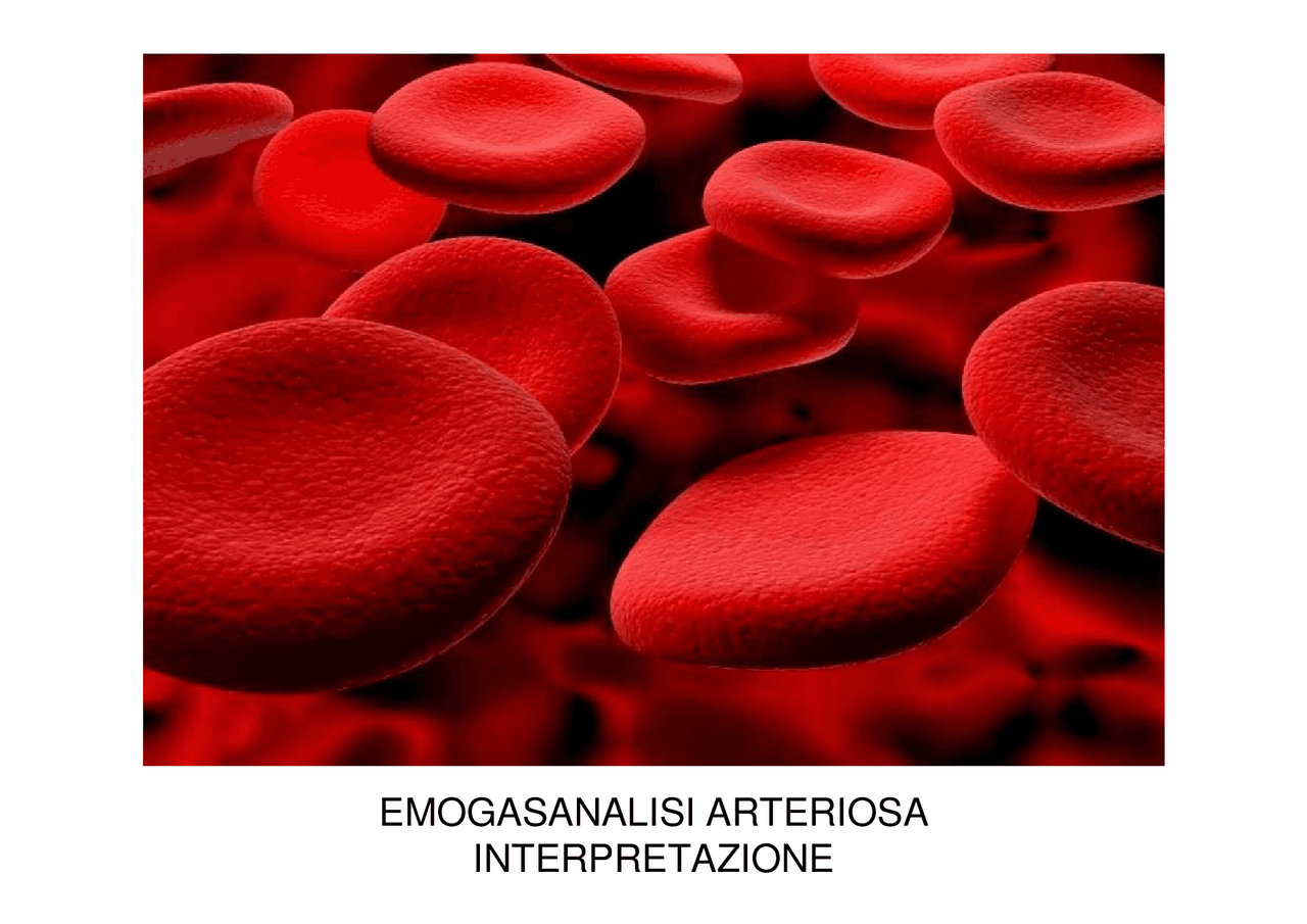 Emogasanalisi arteriosa interpretazione | Schemi e mappe concettuali di ...