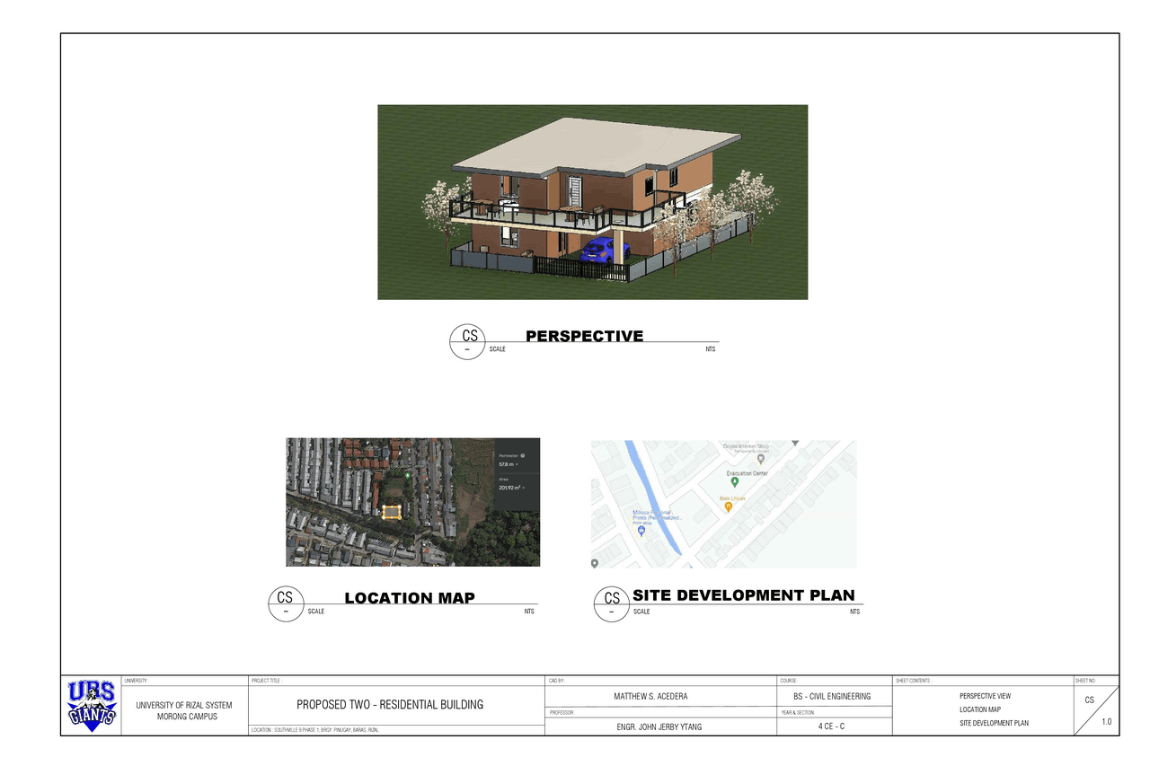 2 Storey Residential Building | Summaries Structural Design and ...