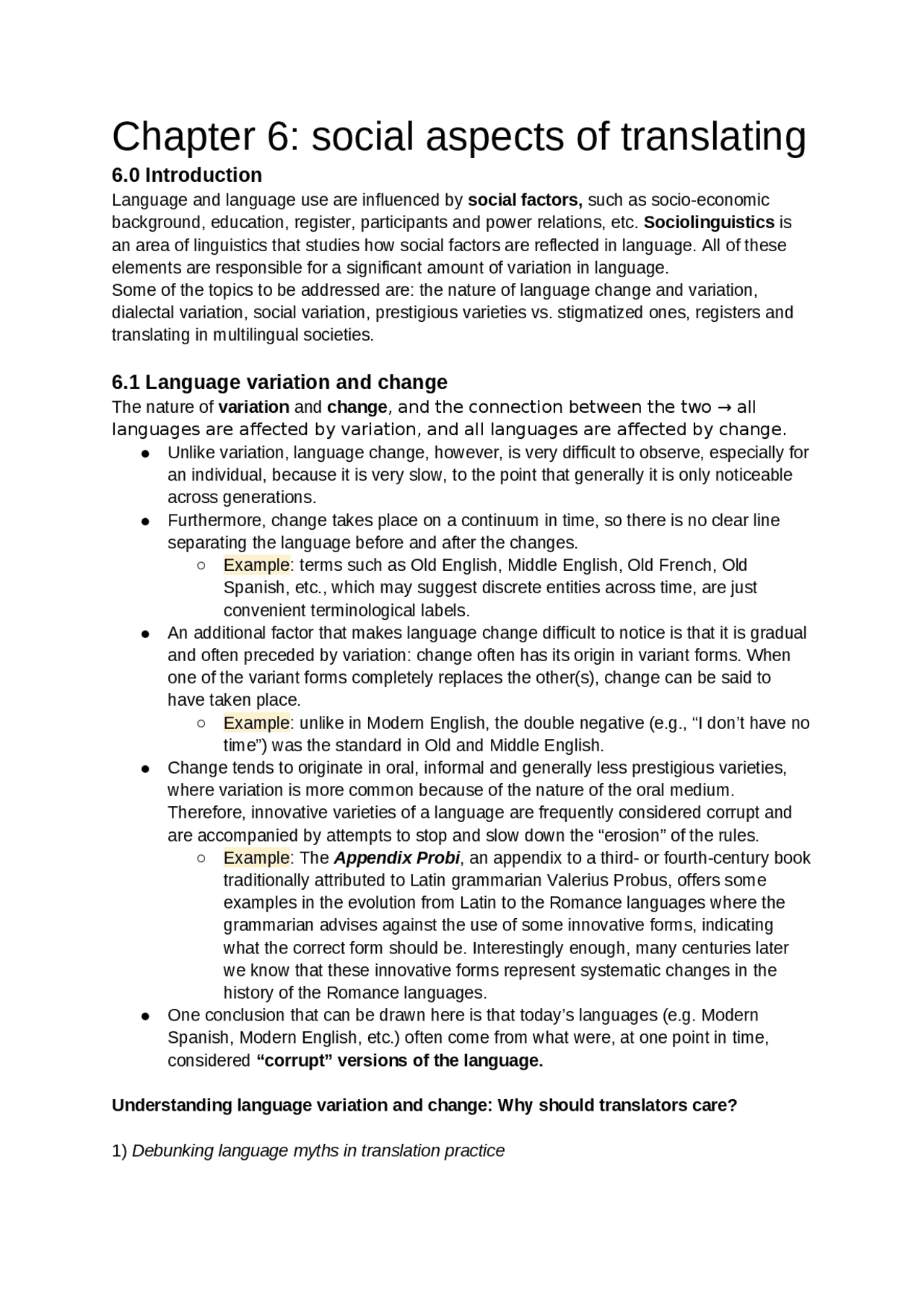 Riassunto Capitolo 6 Fundamentals of Translation di Sonia Colina ...