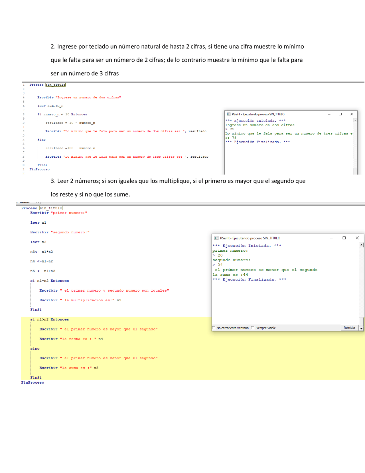 Principios De Algoritmos Exámenes De Algoritmos Y Programación Docsity