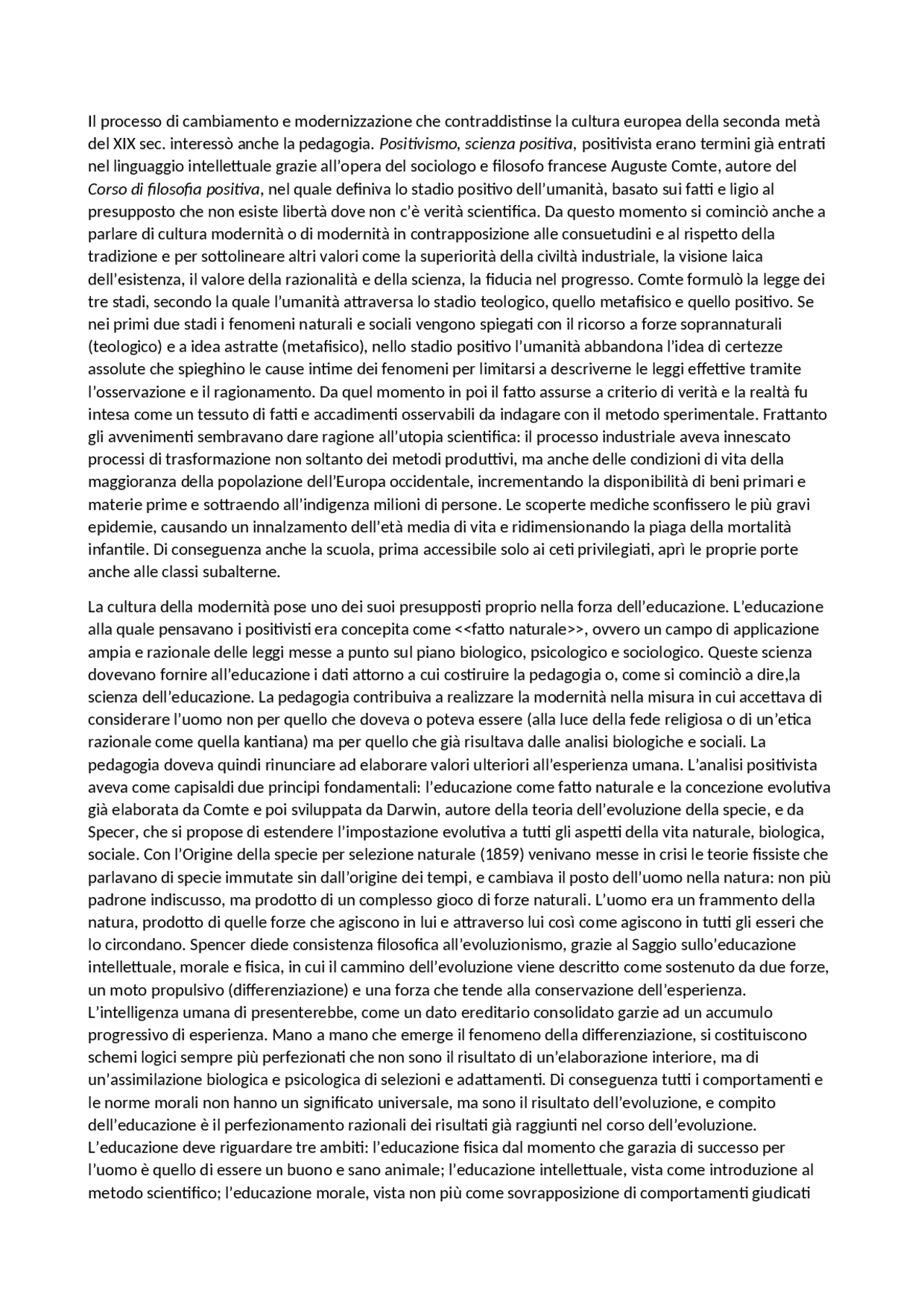 Riassunto Paragrafi 1 2 3 Sintesi Del Corso Di Storia Della
