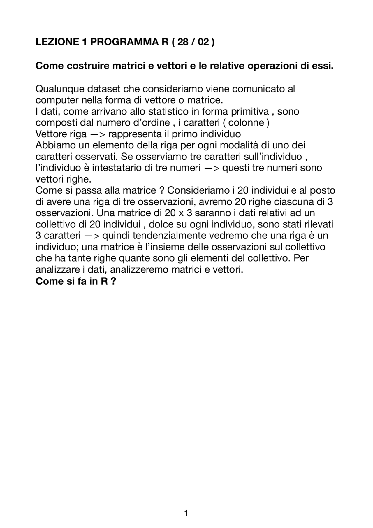 Appunti Statistica Programma R Appunti Di Statistica Docsity
