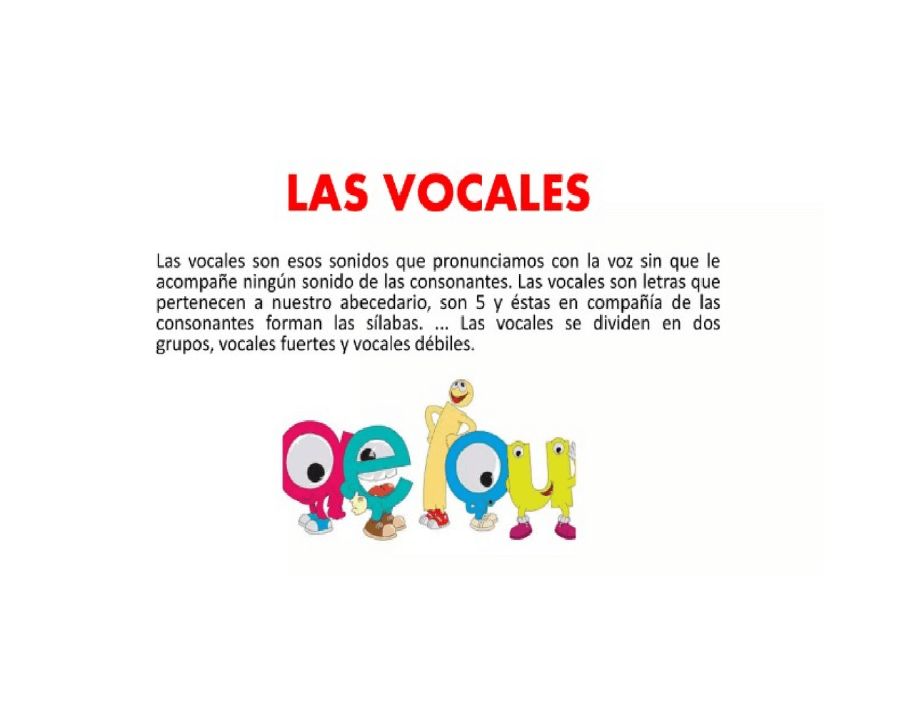 Vocales y abecedario | Diapositivas de Idioma Español | Docsity