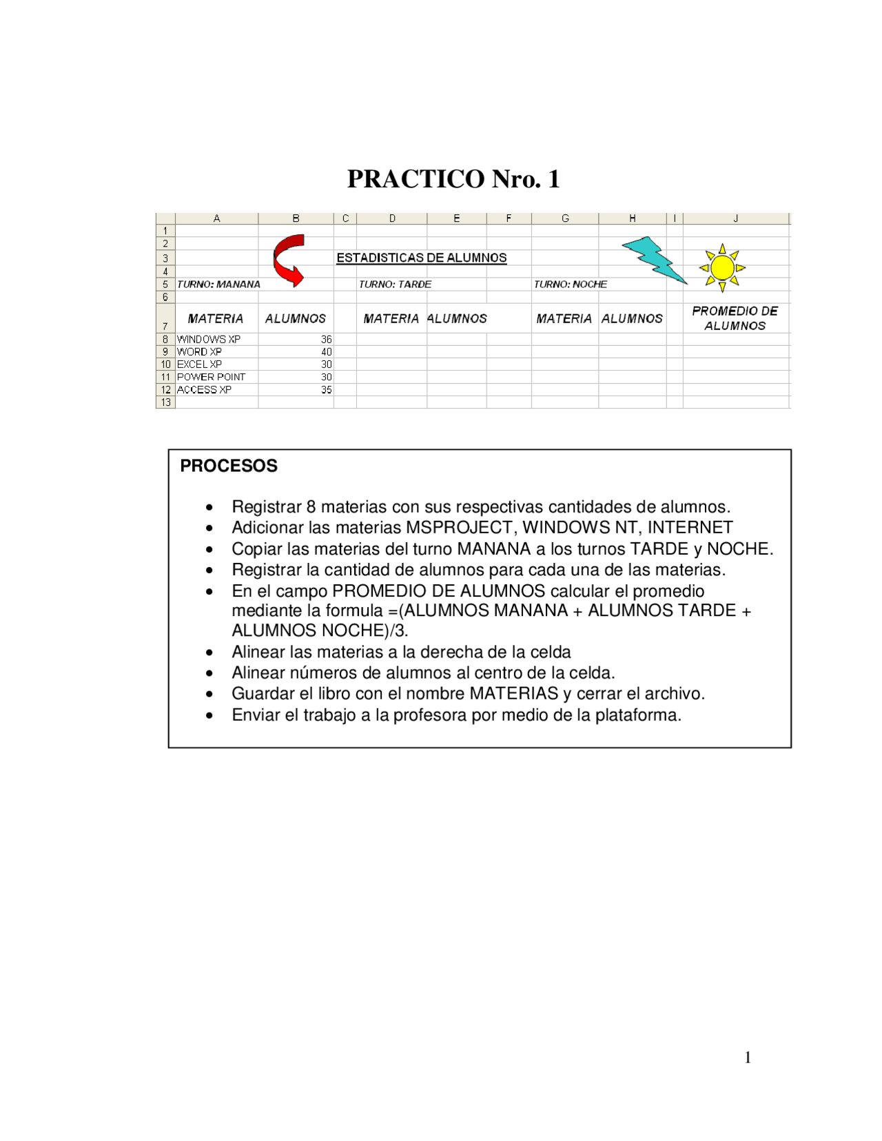 Ejercicios Practicos Ejercicios De Informática Docsity