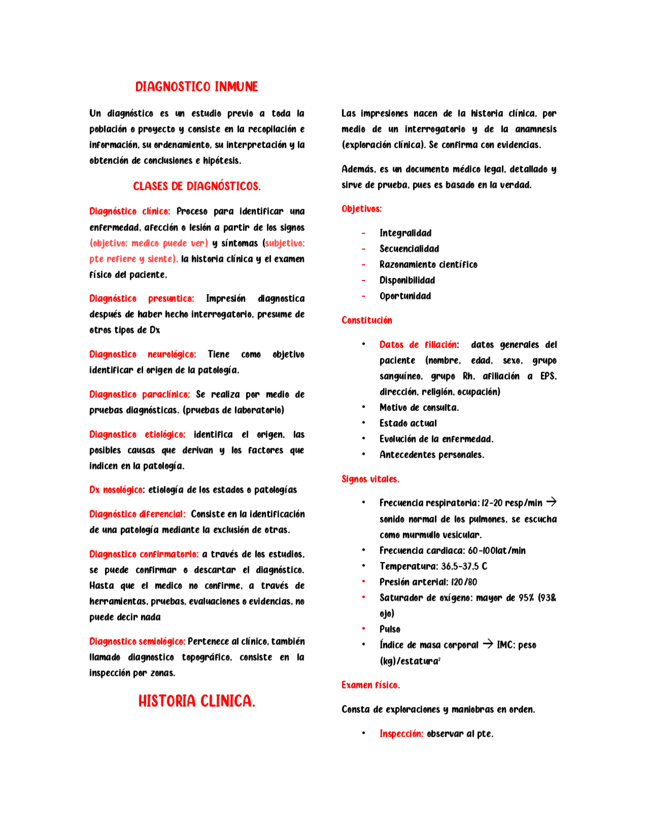 Diagnostico Inmune Y Tipos De Diagnostico Apuntes De Inmunología