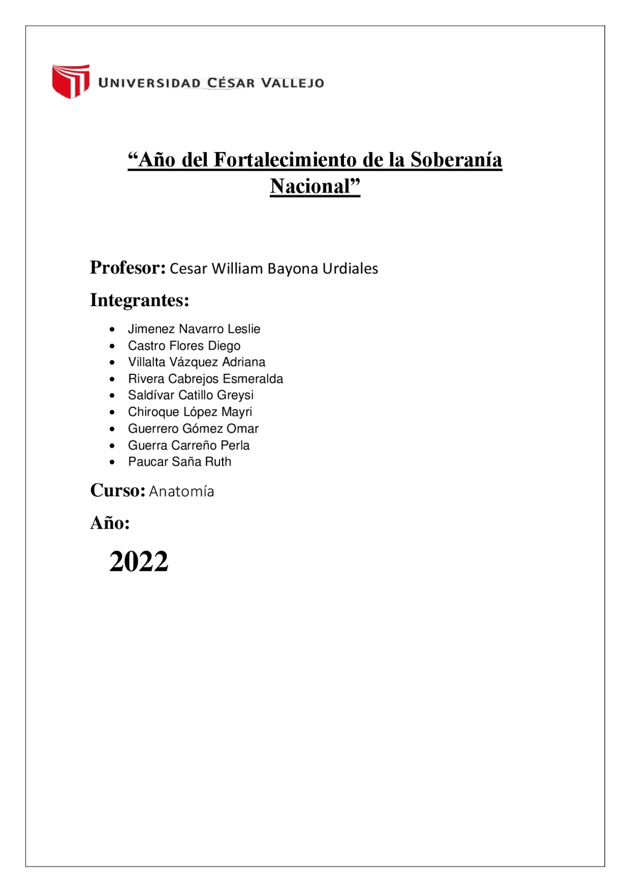 Caso Clínico De Anatomia 2do Ciclo Exámenes De Anatomía Docsity
