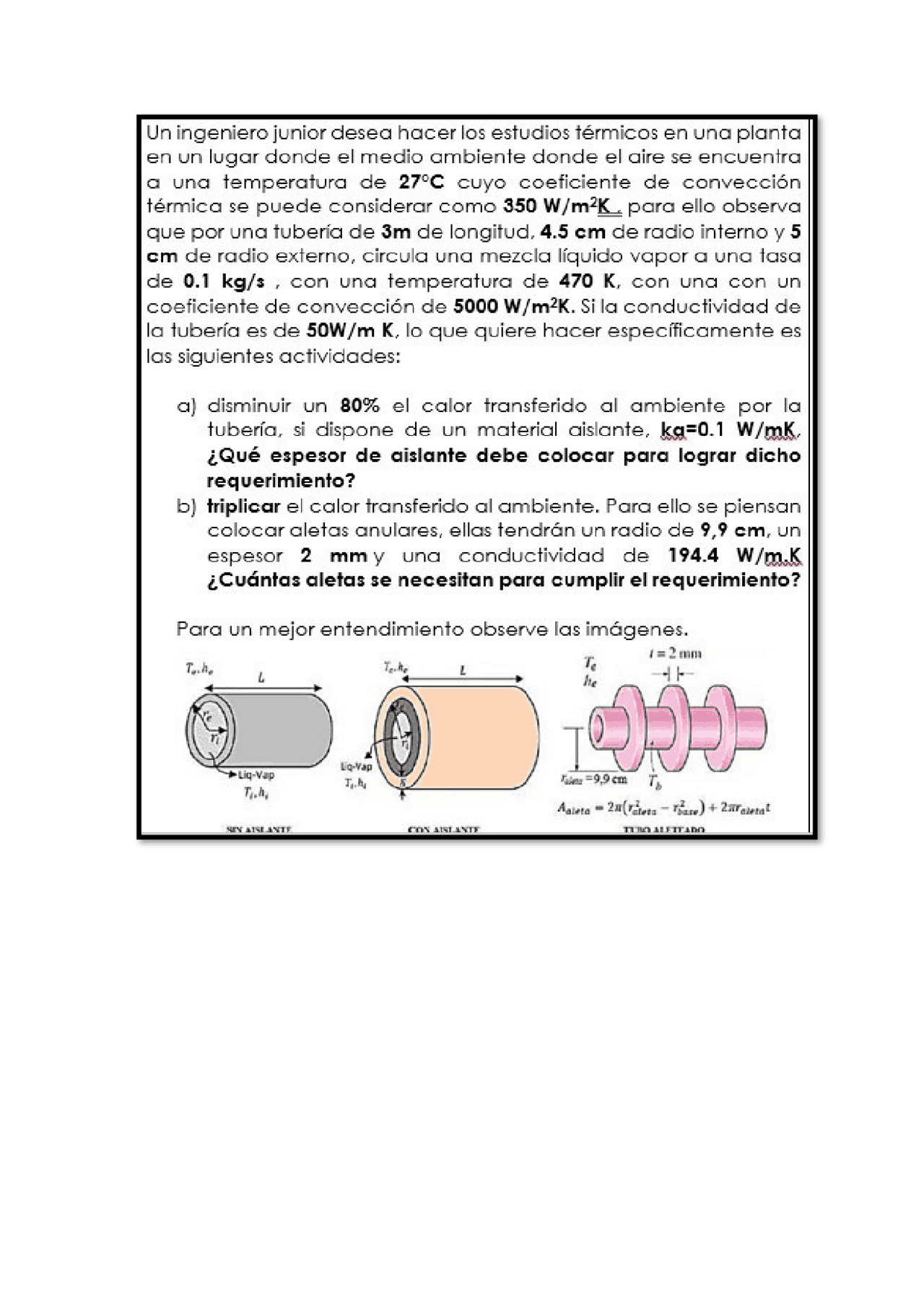 PA1 TRANSFERENCIA DE CALOR | Ejercicios de Calor y Transferencia de ...