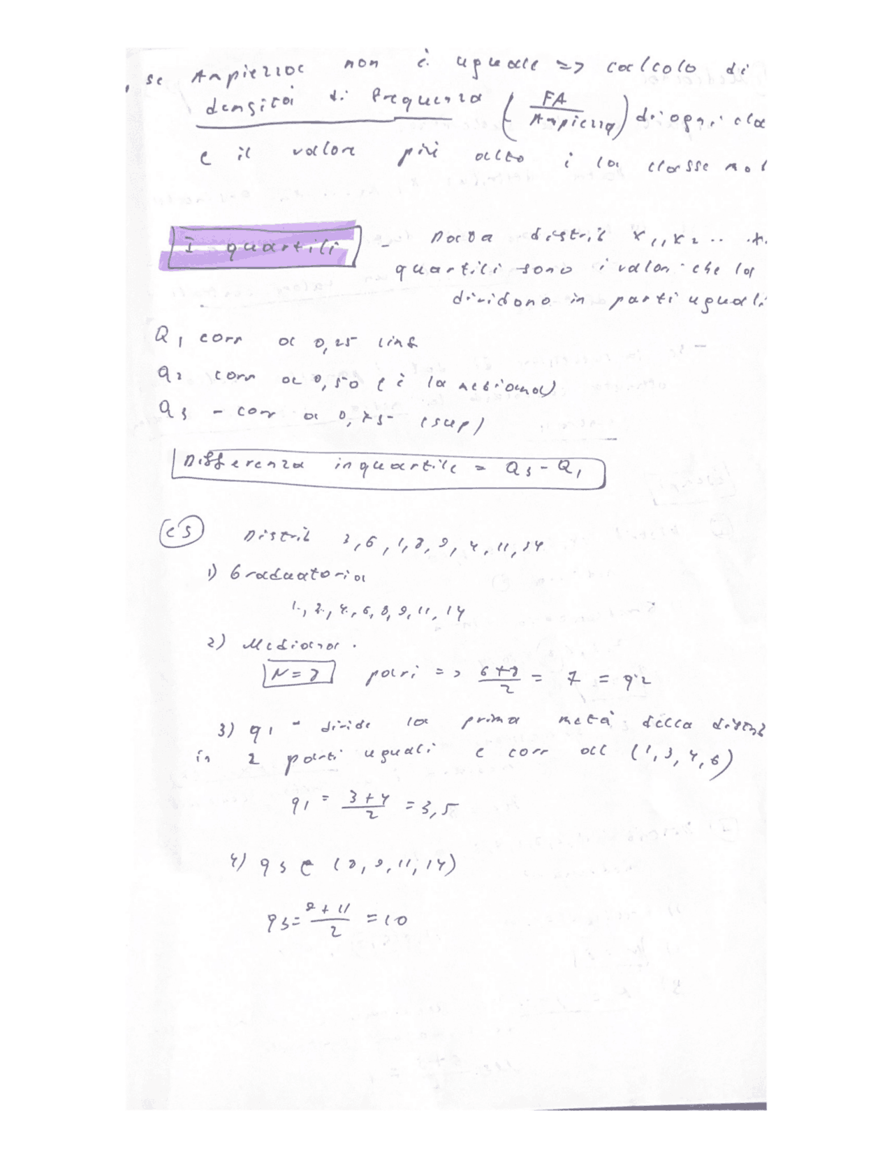 Statistica Corso Base Schemi E Mappe Concettuali Di Statistica Docsity