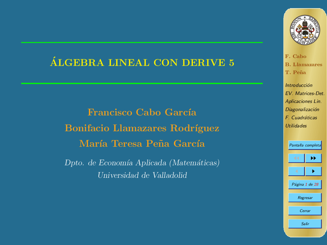 Slides of the software Derive (basic Algebra) | Slides Mathematics ...
