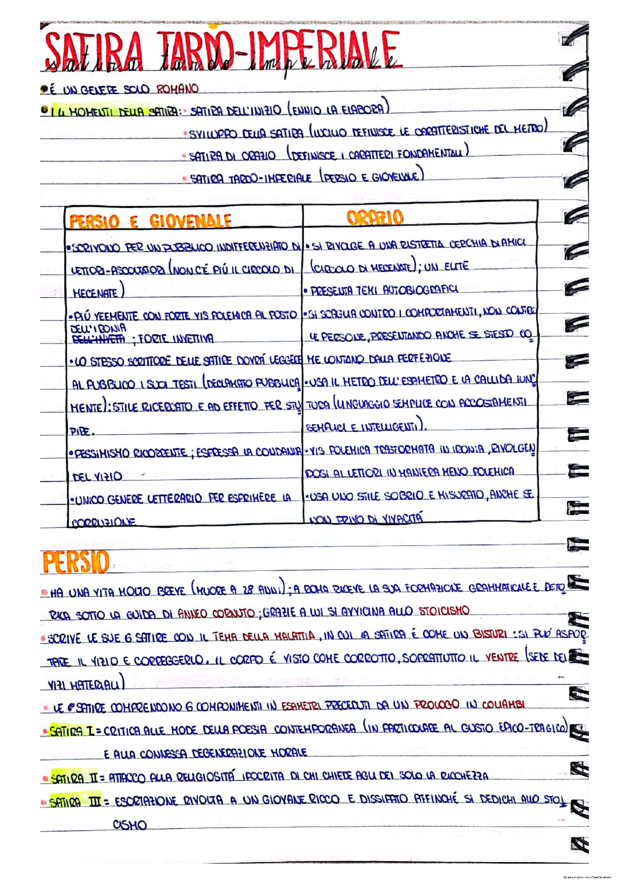 Satira Tardo Imperiale Appunti Di Latino Docsity