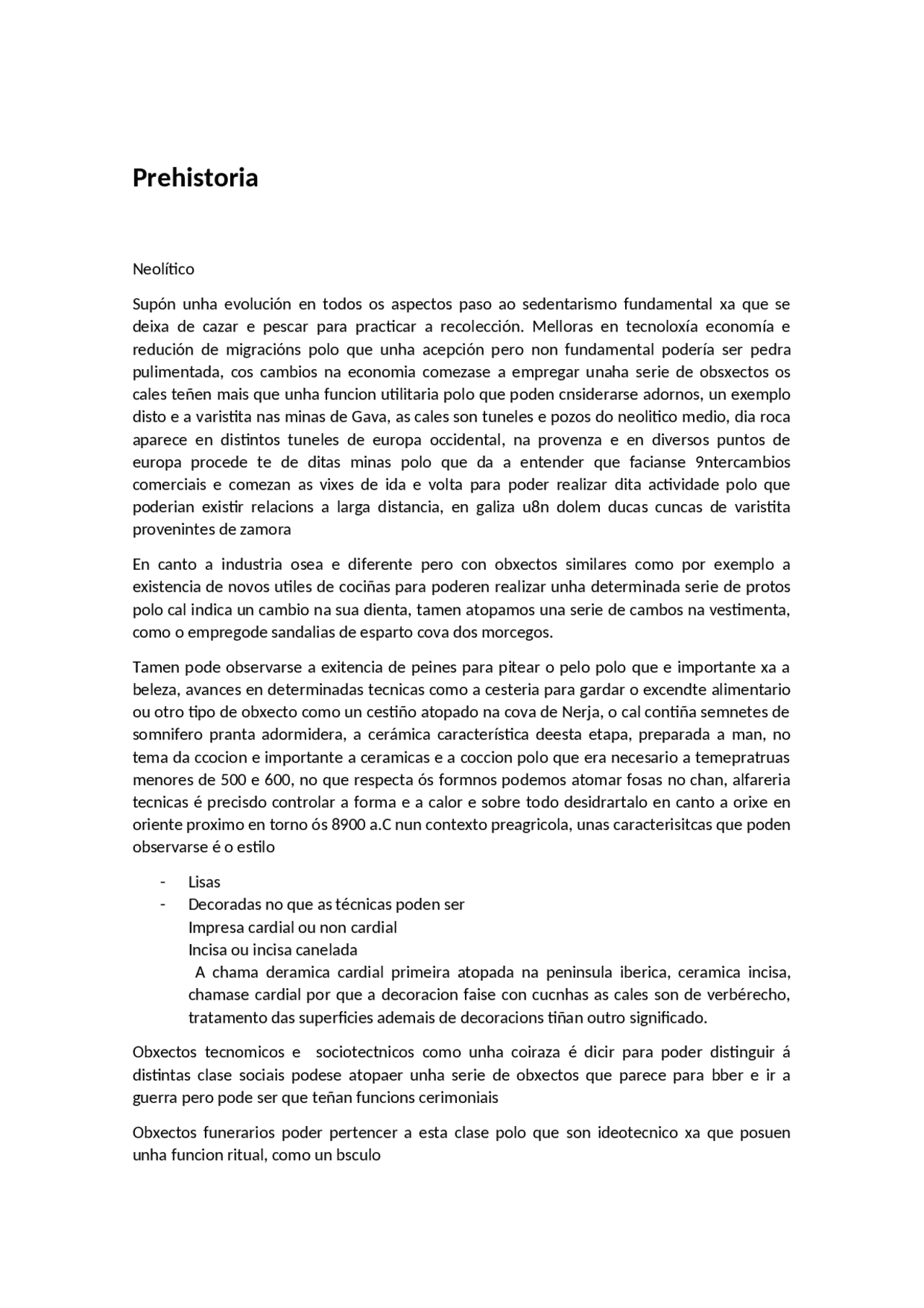 Apuntes De Prehistoria Apuntes De Historia Docsity