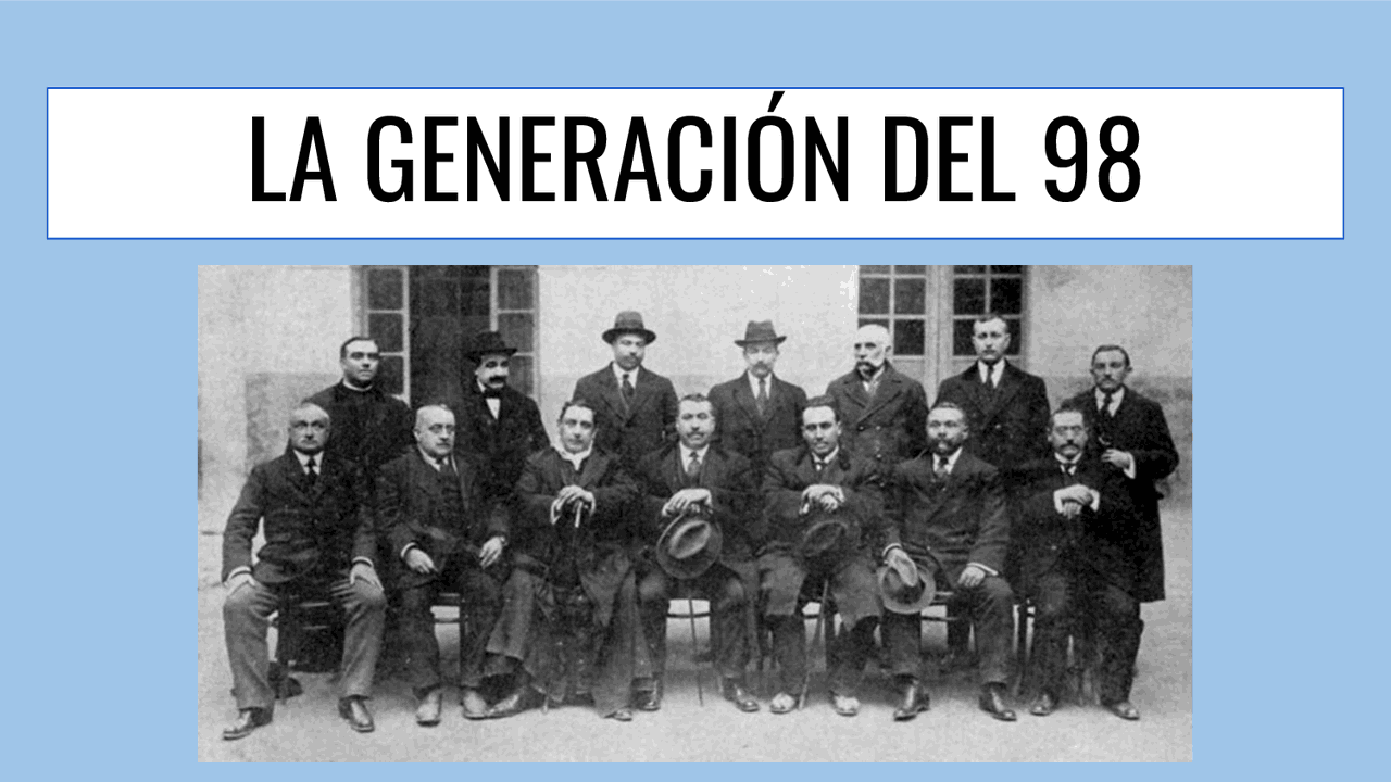TODO SOBRE LA GENERACIÓN DEL 98 Y SUS AUTORES | Diapositivas de Lengua ...