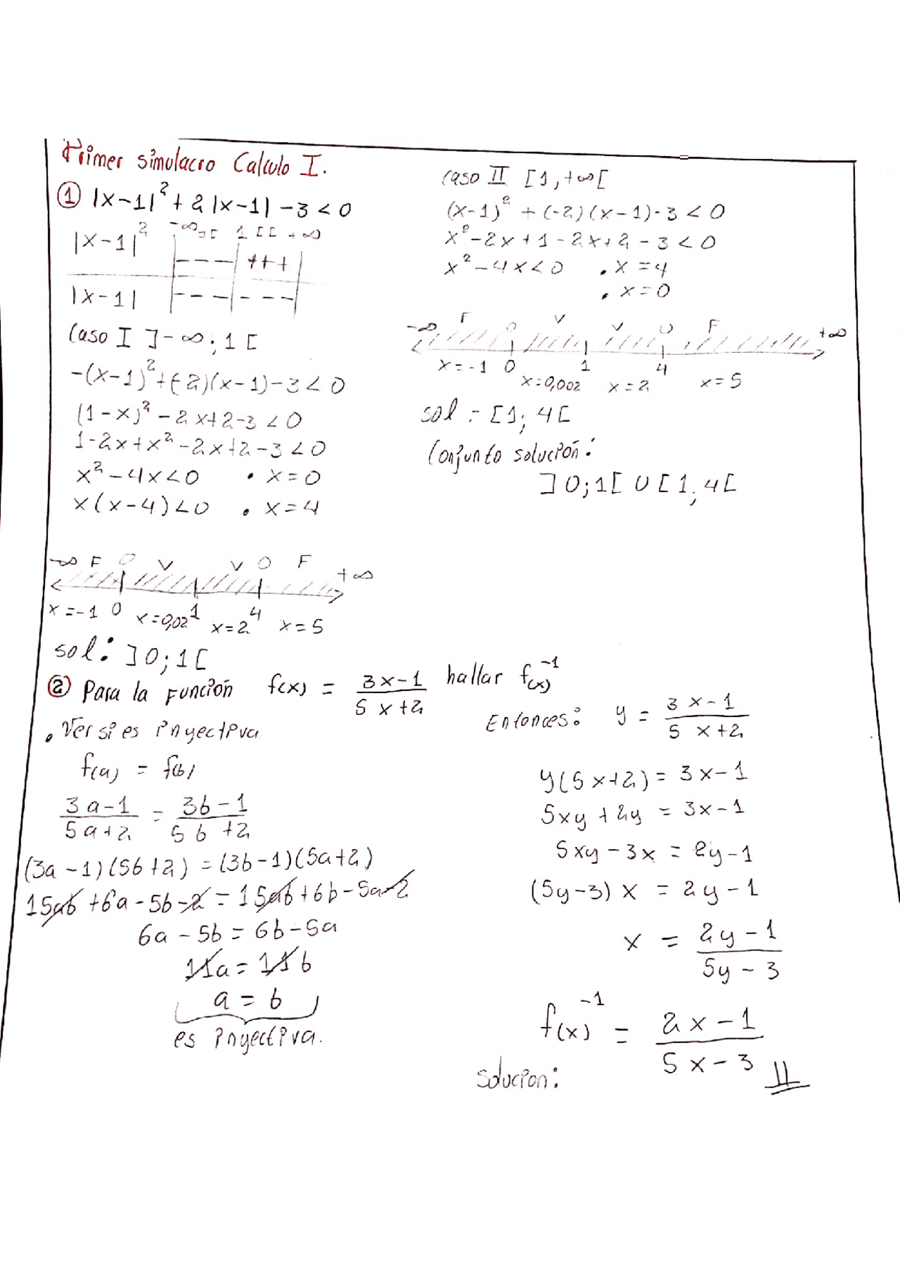 Semimario de calculoI | Ejercicios de Ingeniería | Docsity