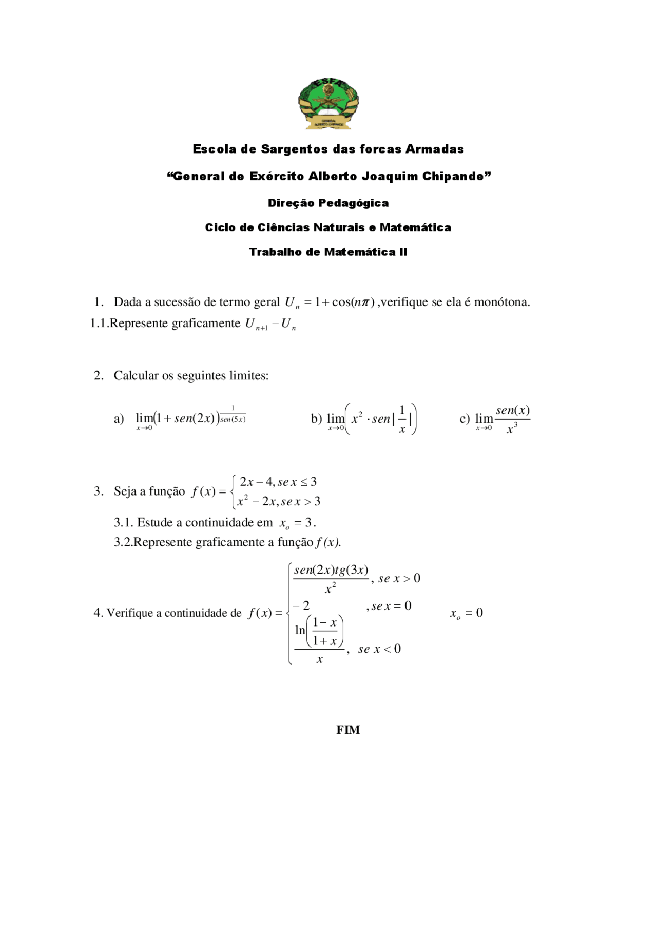 Trabalho De Matematica Esquemas Matemática Docsity