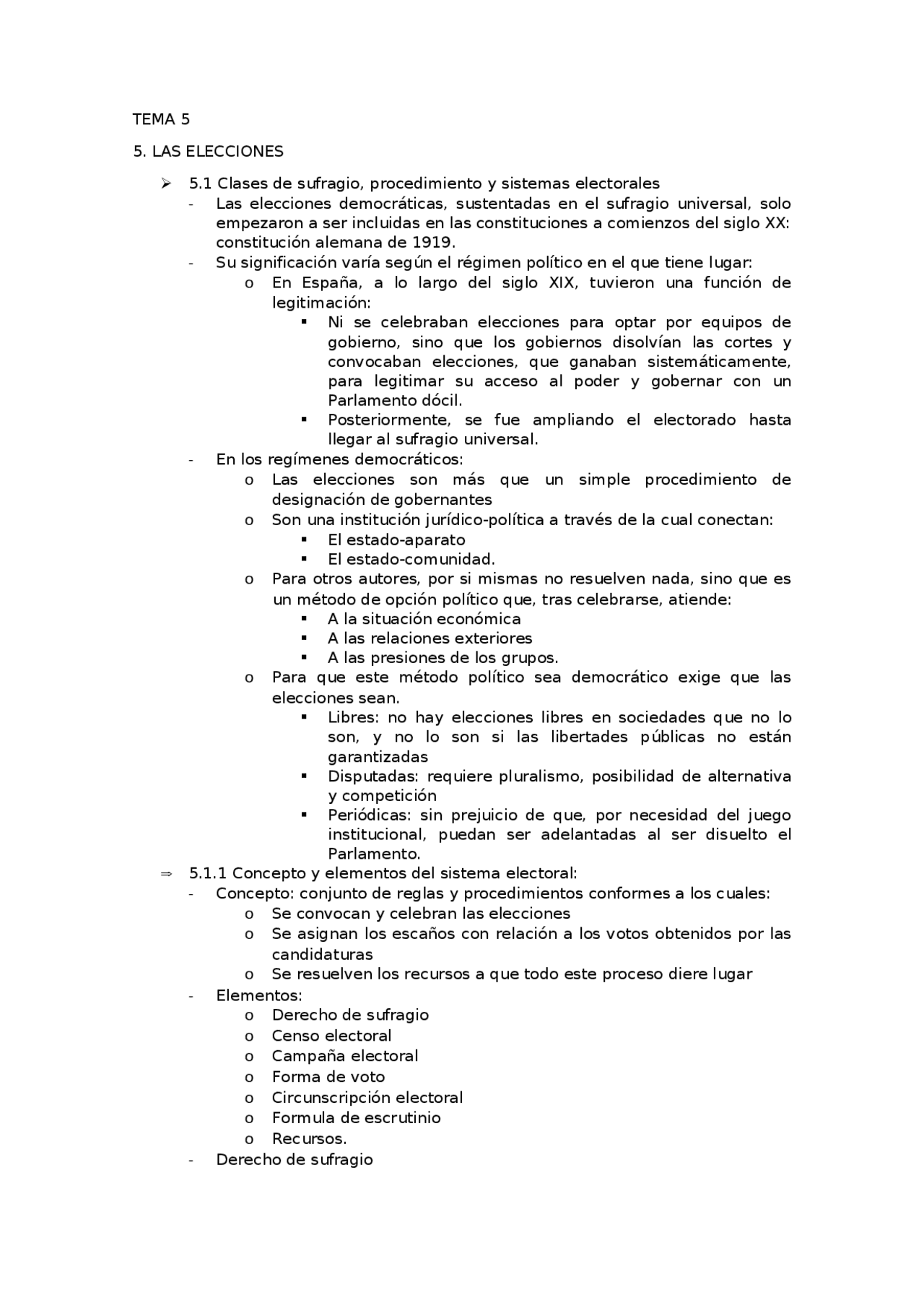 Apuntes Tema 5 Fundamentos De Derecho Constitucional Apuntes De