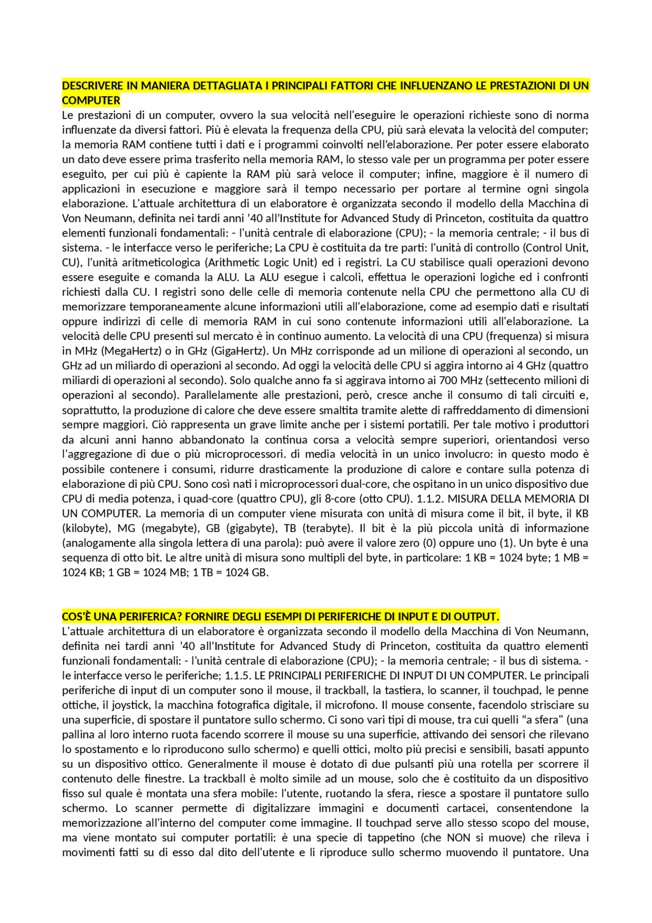Domande Aperte Abilità Informatiche E Telematiche Prof Ing Lucia